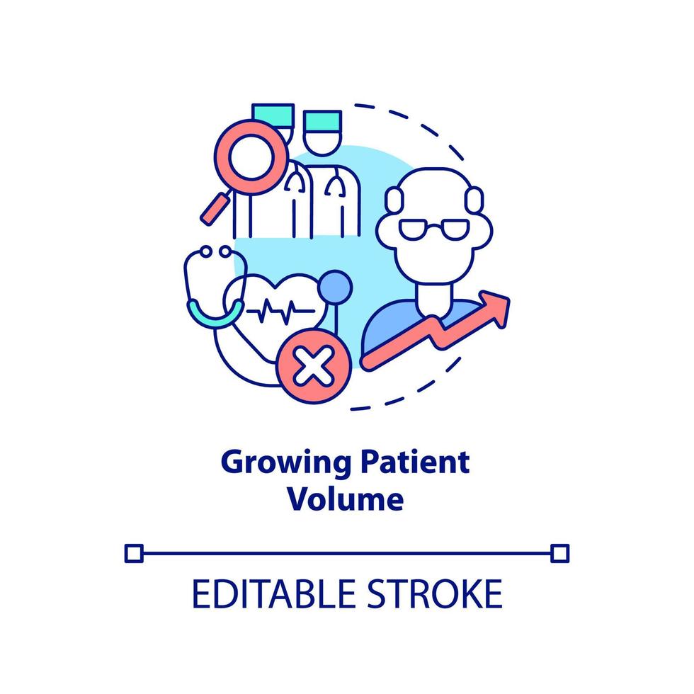 Growing patient volume concept icon 7004097 Vector Art at Vecteezy Growing patient volume concept icon 7004097 Vector Art at Vecteezy