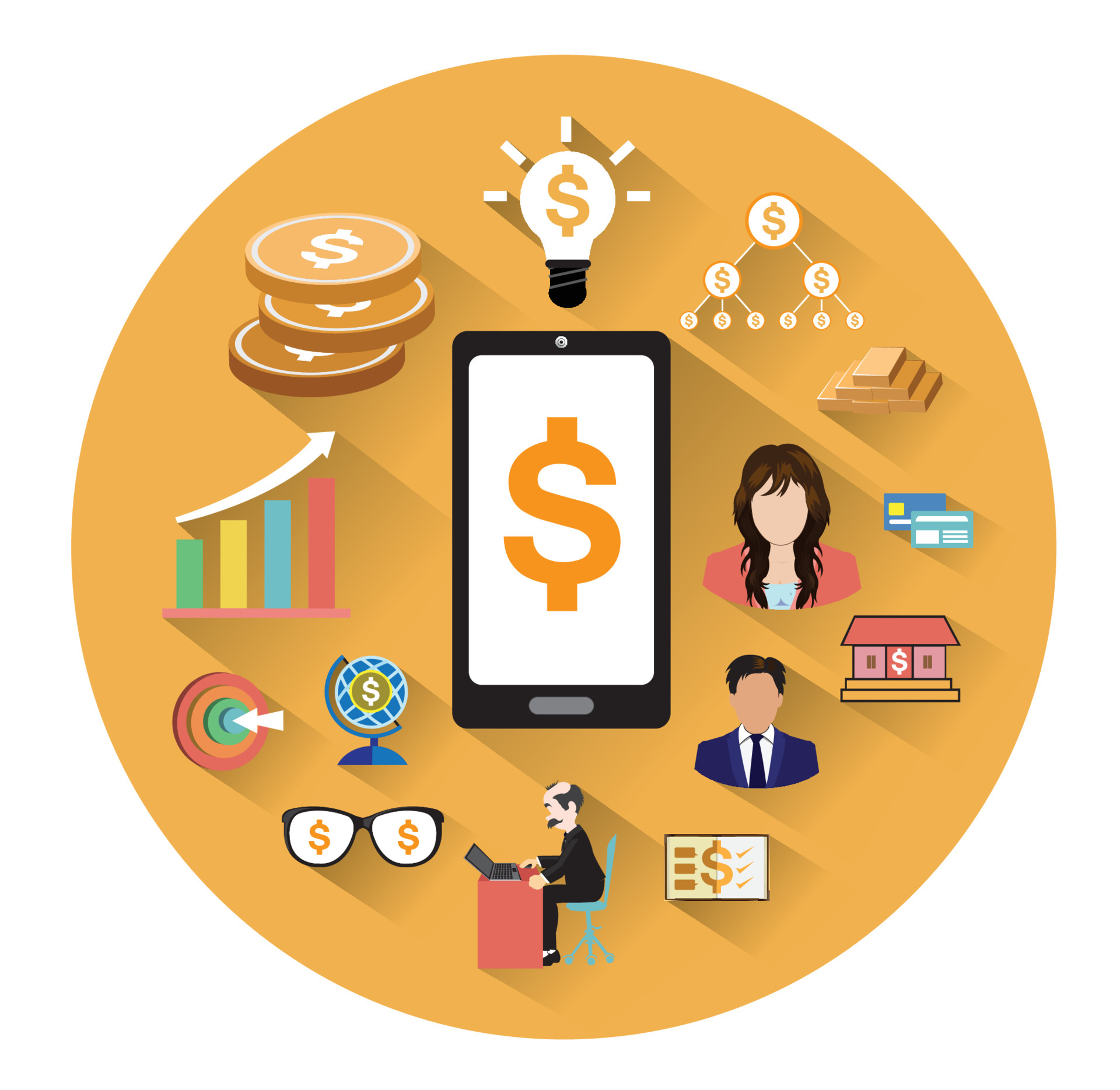 Big group of business icons set 7004743 Vector Art at Vecteezy