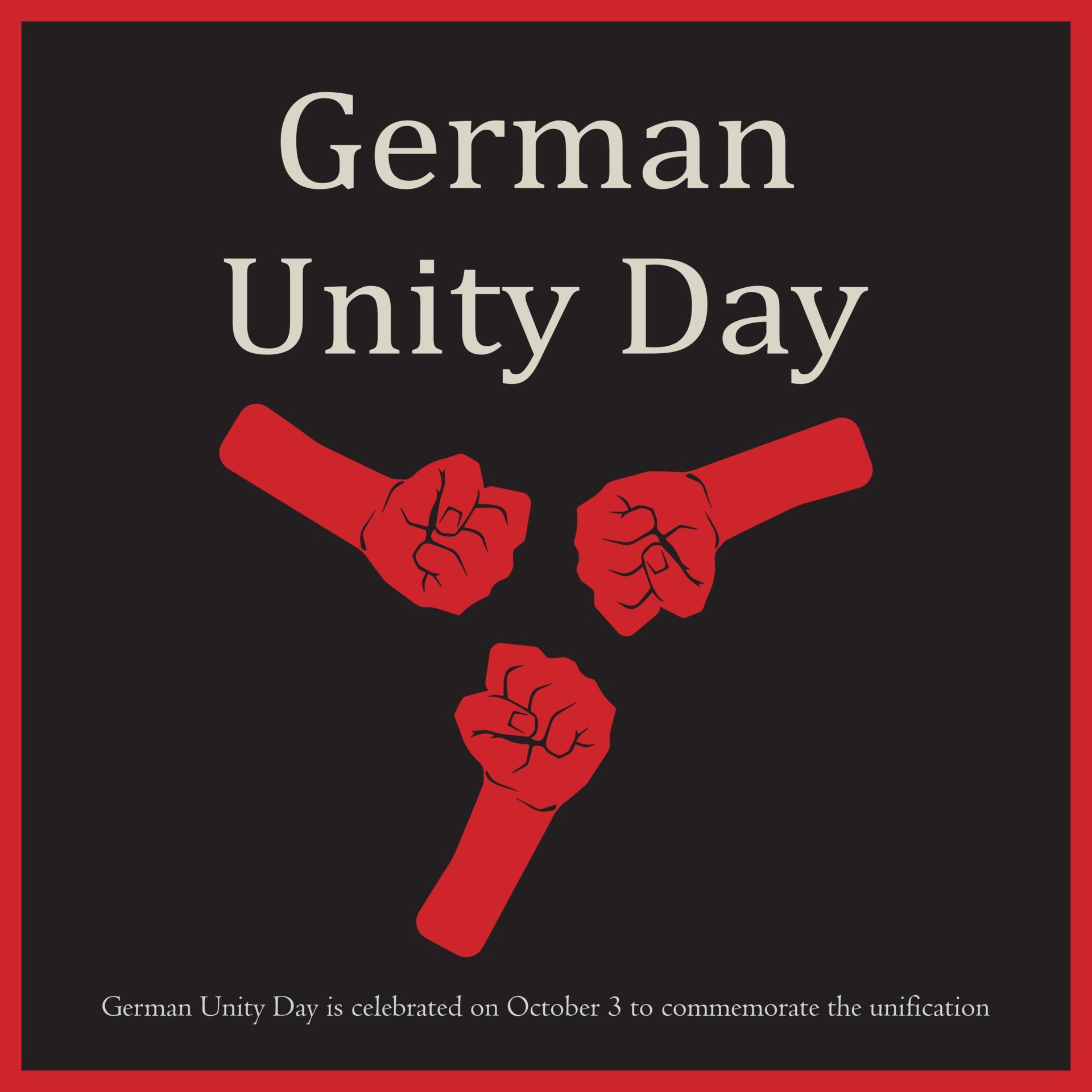 German Unity Day is celebrated on October 3 to commemorate the ...