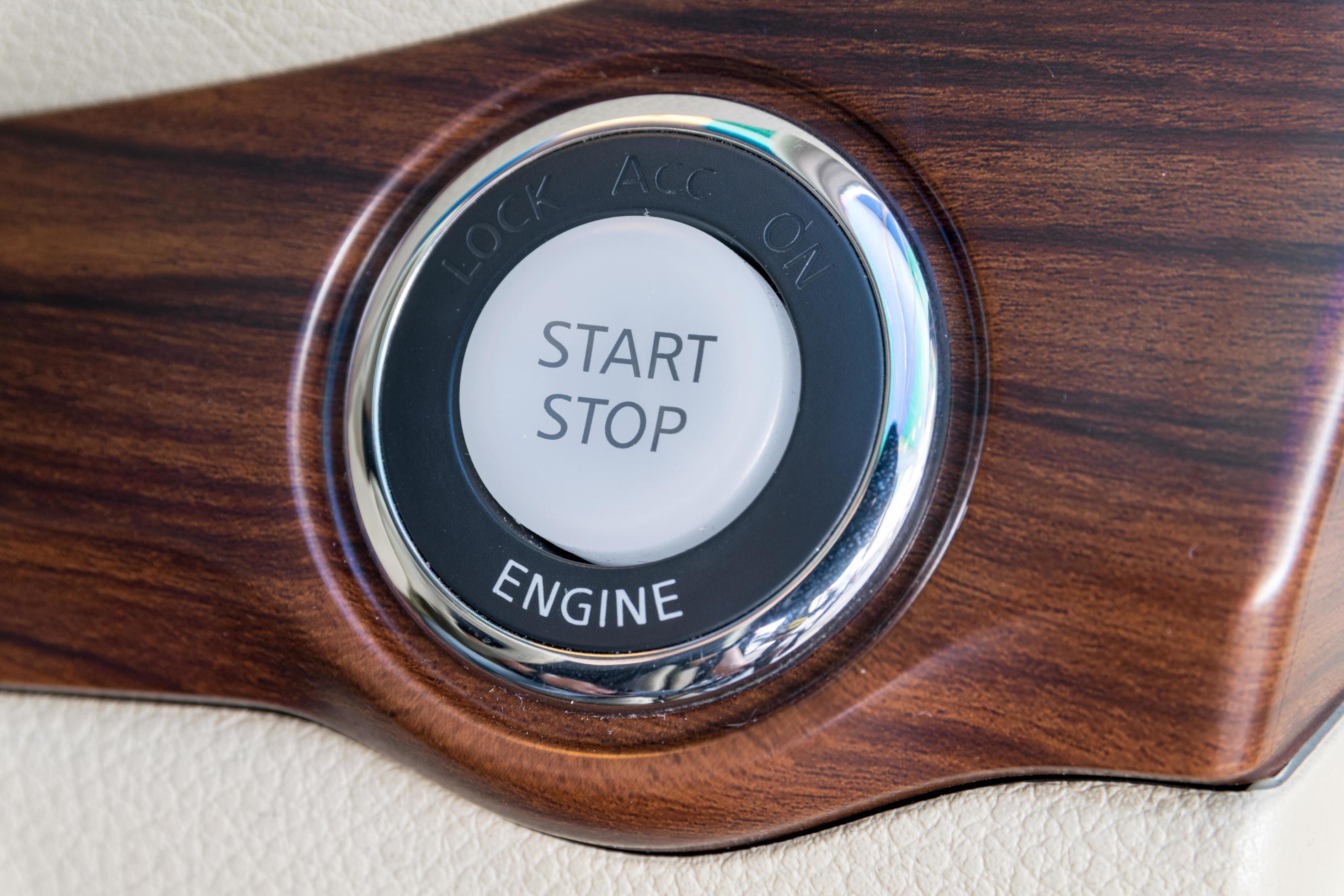 Engine start stop button from a modern car interior 7019837 Stock Photo ...