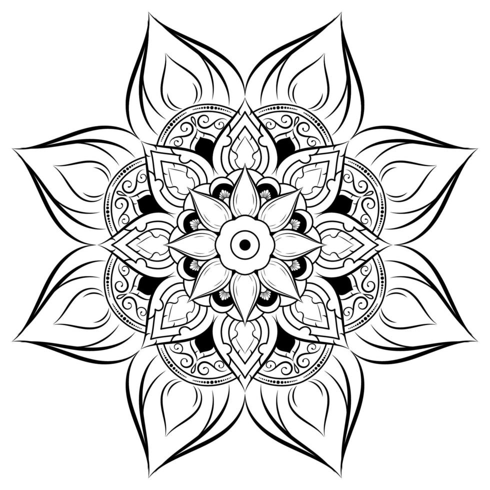 Vintage floral ornament border, Hand drawn decorative element, vector ...