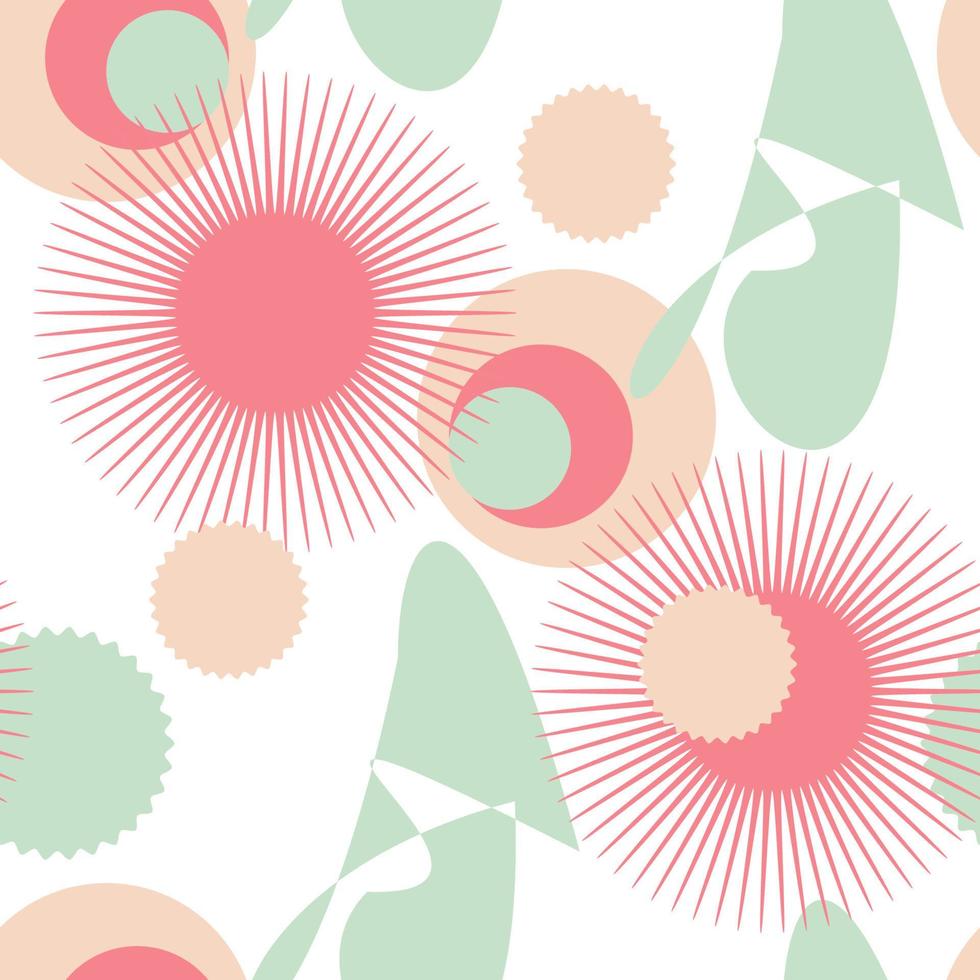 Abstract seamless pattern, geometric background with random shapes ...