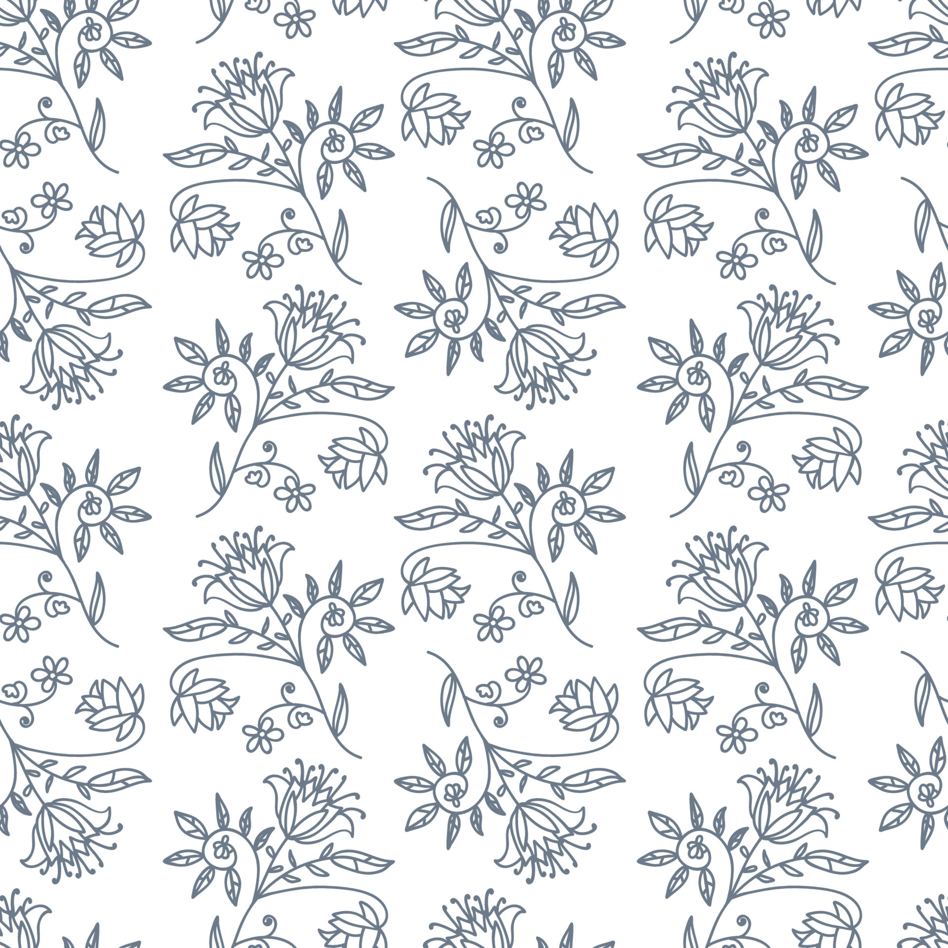 Fantasy tropical flowers. Floral seamless pattern. 7027833 Vector Art ...