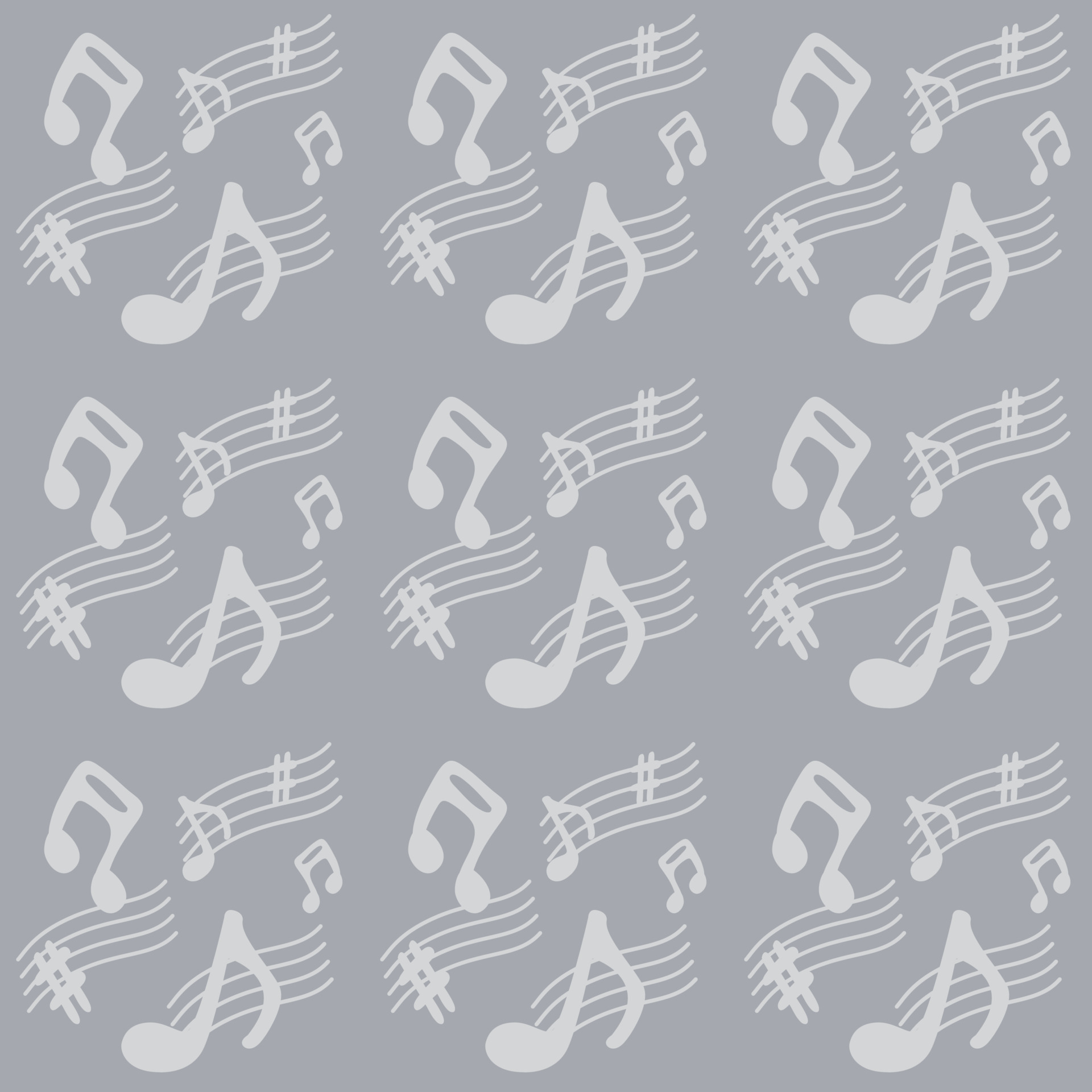 Seamless background with gray music notes 7028662 Vector Art at Vecteezy