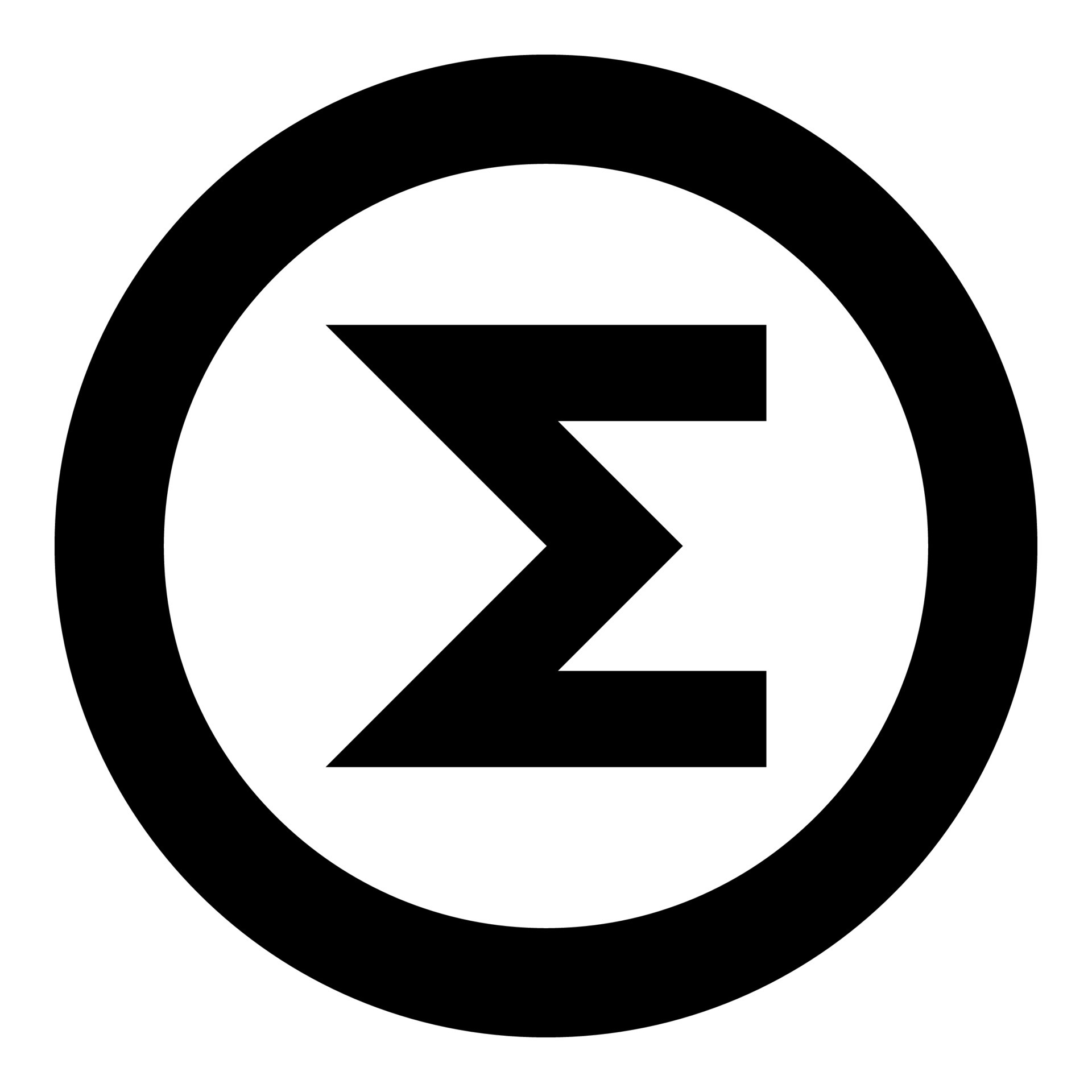 Sum Symbol Icon Black Color In Round Circle 7038302 Vector Art At Vecteezy