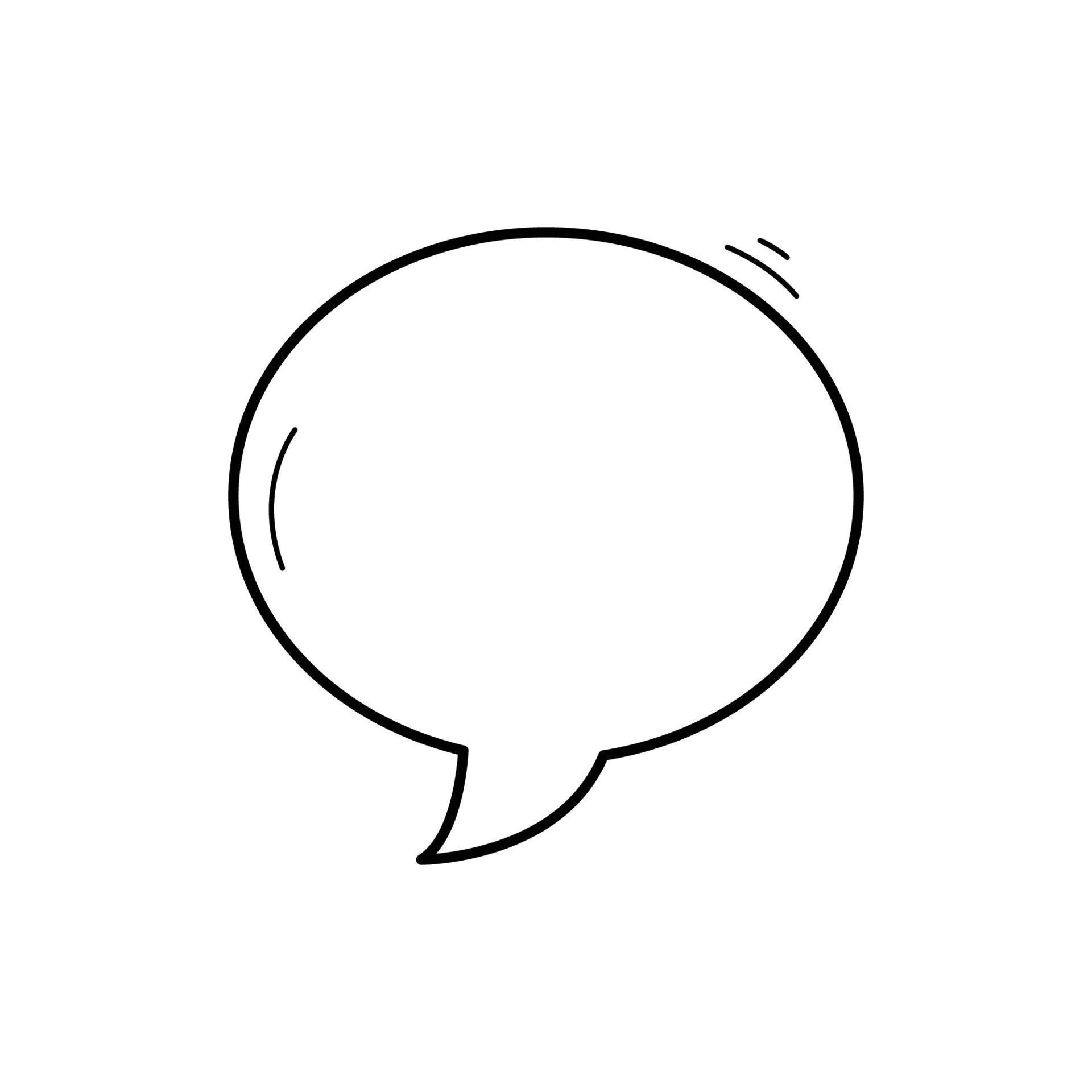 set of speech bubble frames for comic text isolated white background. Empty outline bubble for ...