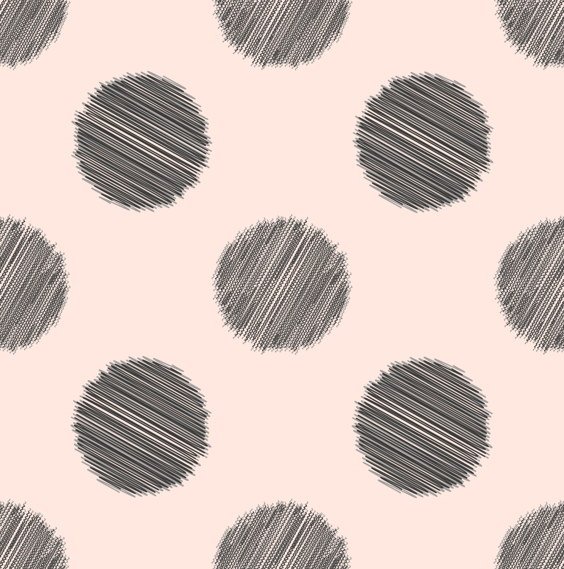 Random Small Line Zig Zag Scribble In Circle Geometric Shape Seamless