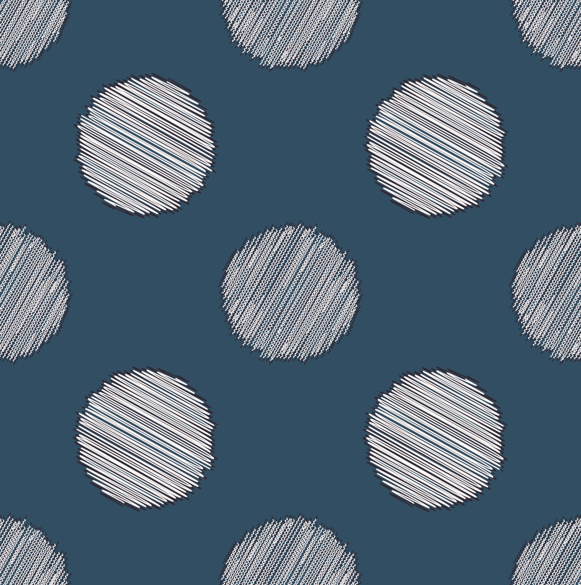 Random Small Line Zig Zag Scribble In Circle Geometric Shape Seamless