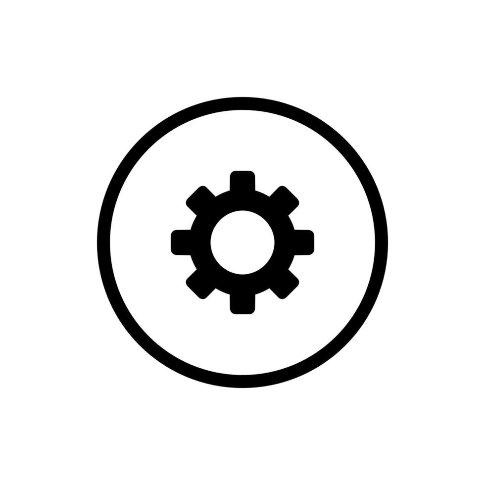 icon setting isolated on white background 7063094 Vector Art at Vecteezy