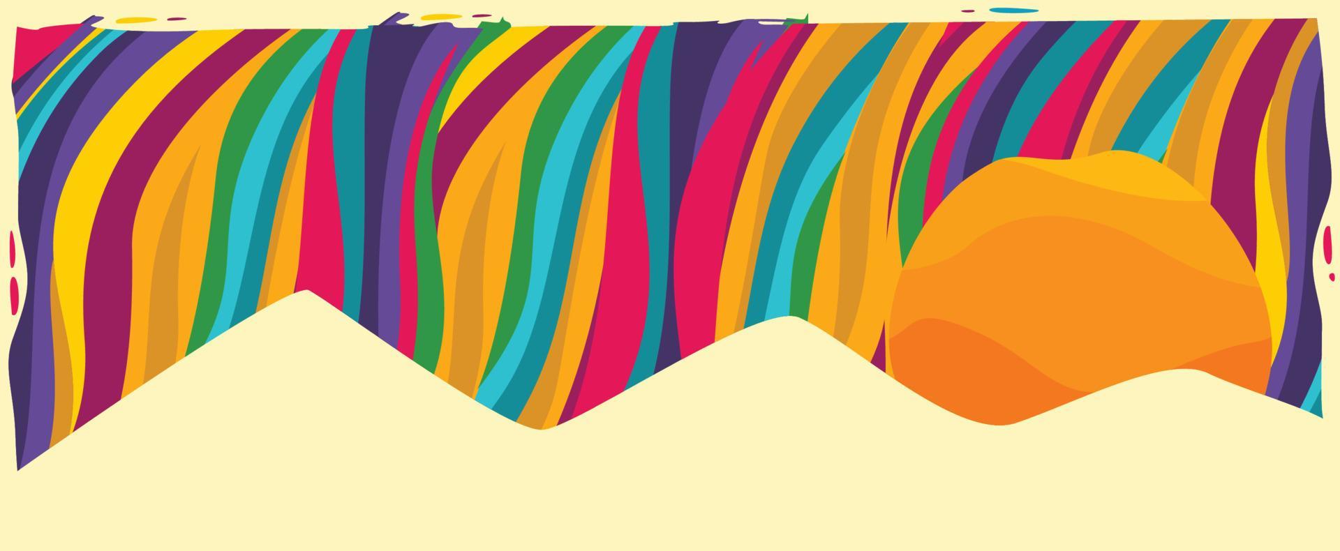 Colorful landscape vector illustration 7065990 Vector Art at Vecteezy