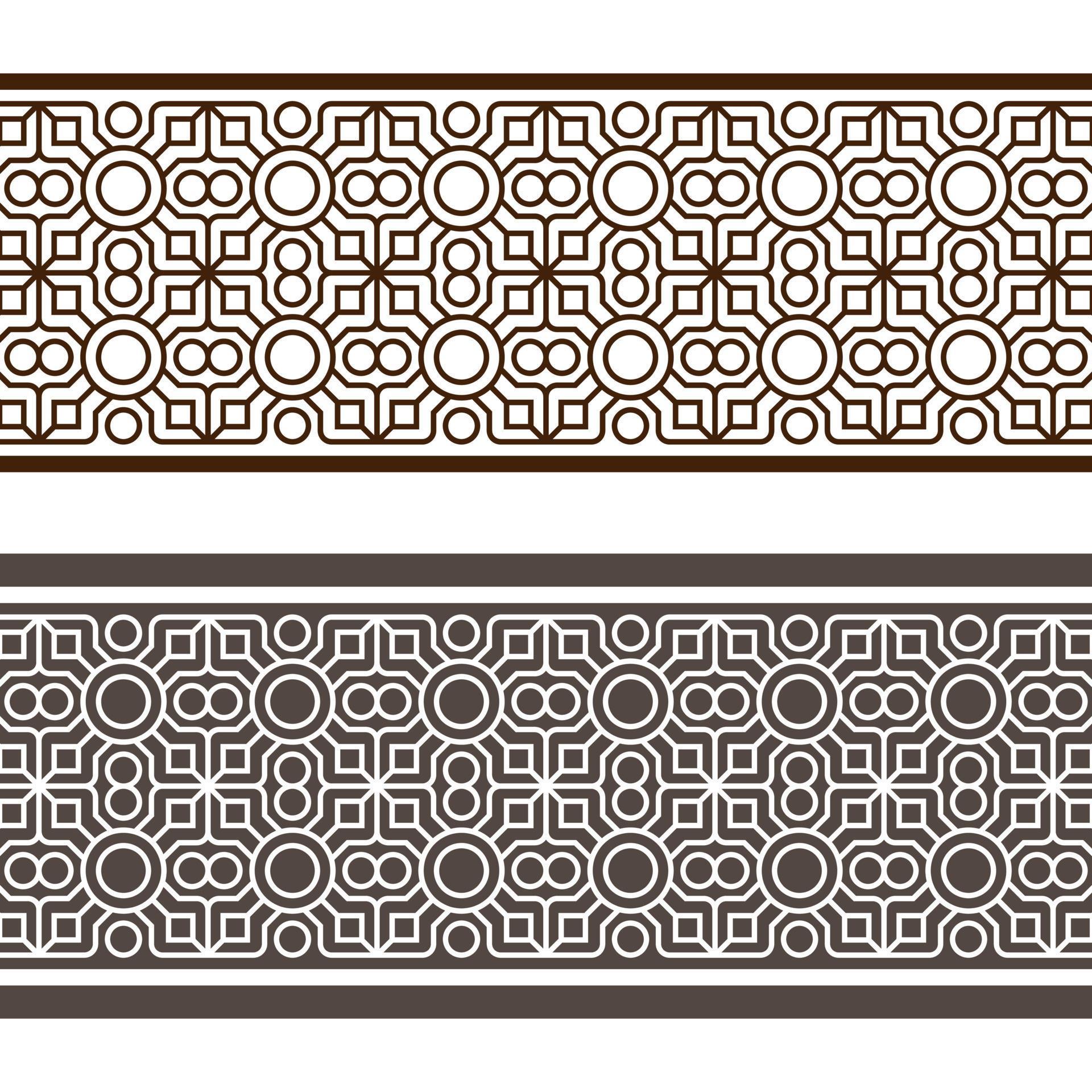 Ornamental pattern border Design Template. - Vector. 7067942 Vector Art ...