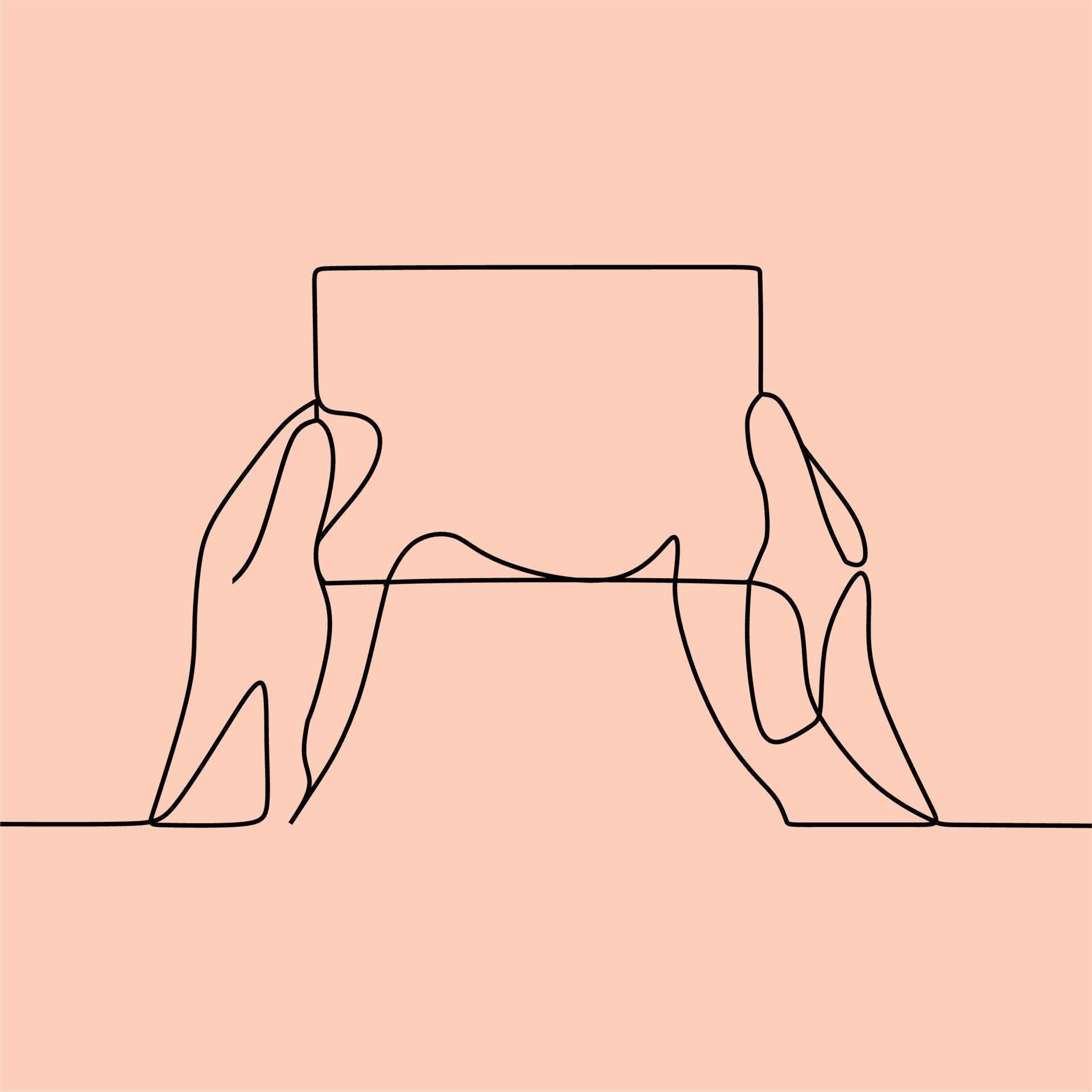 continuous line drawing on card 7071945 Vector Art at Vecteezy