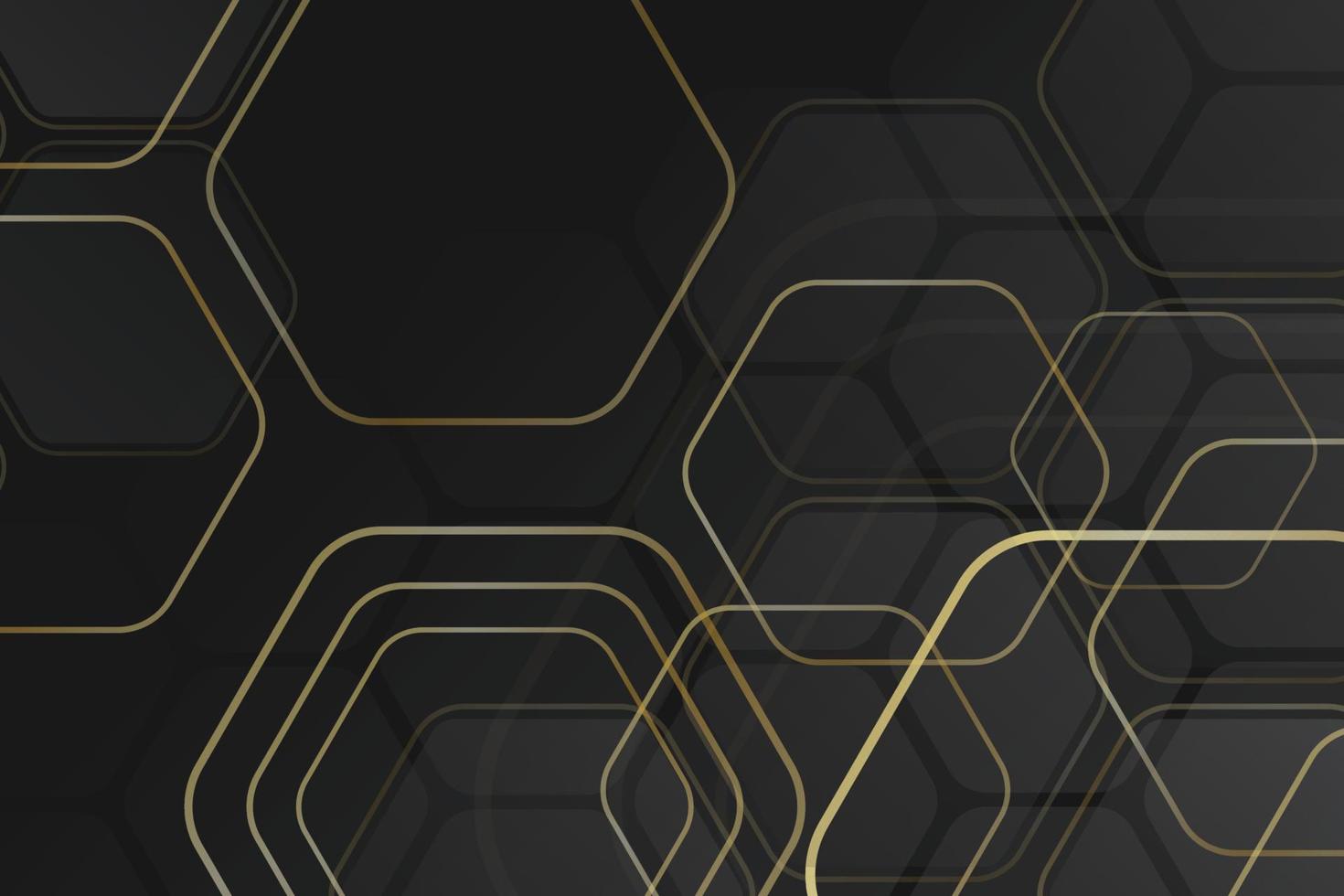 Black gradient hexagon background 7079425 Vector Art at Vecteezy