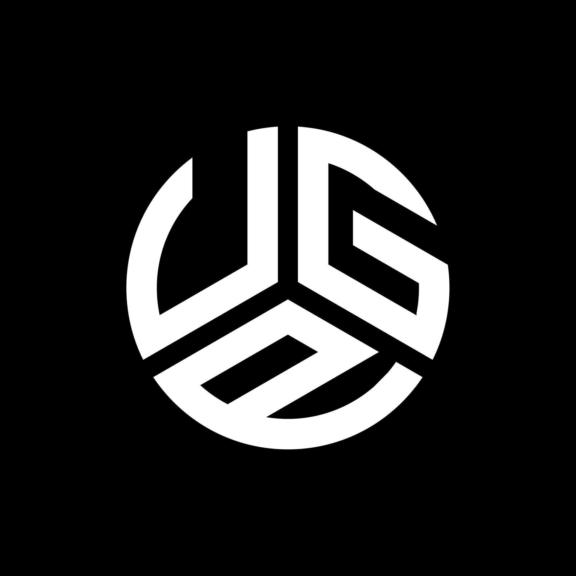 UGP letter logo design on black background. UGP creative initials letter logo concept. UGP ...