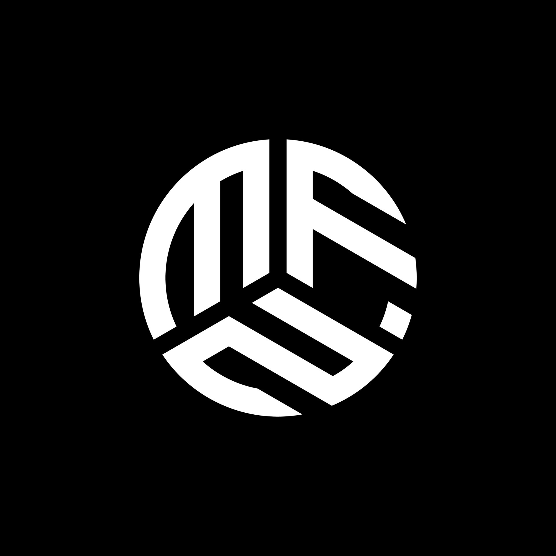 Mfn Letter Logo Design On Black Background Mfn Creative Initials Letter Logo Concept Mfn