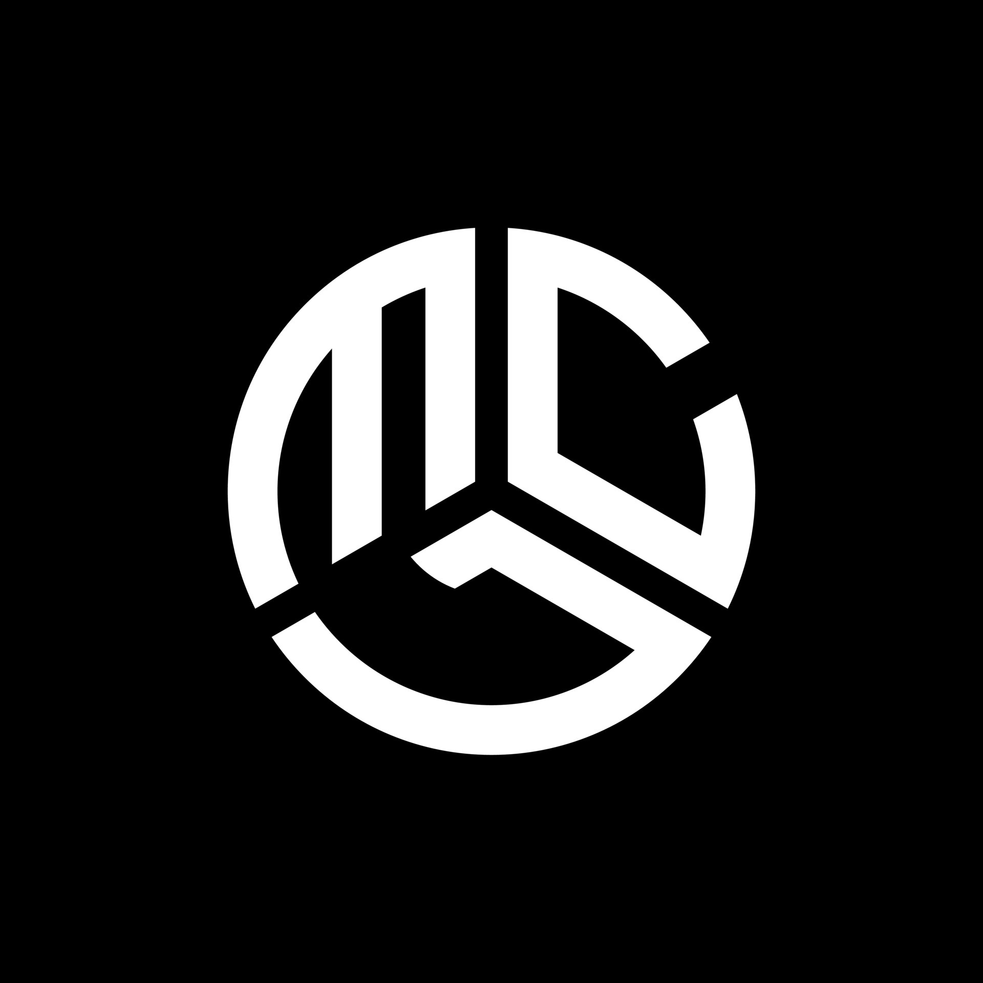 MCL letter logo design on black background. MCL creative initials ... MCL letter logo design on black background. MCL creative initials ...