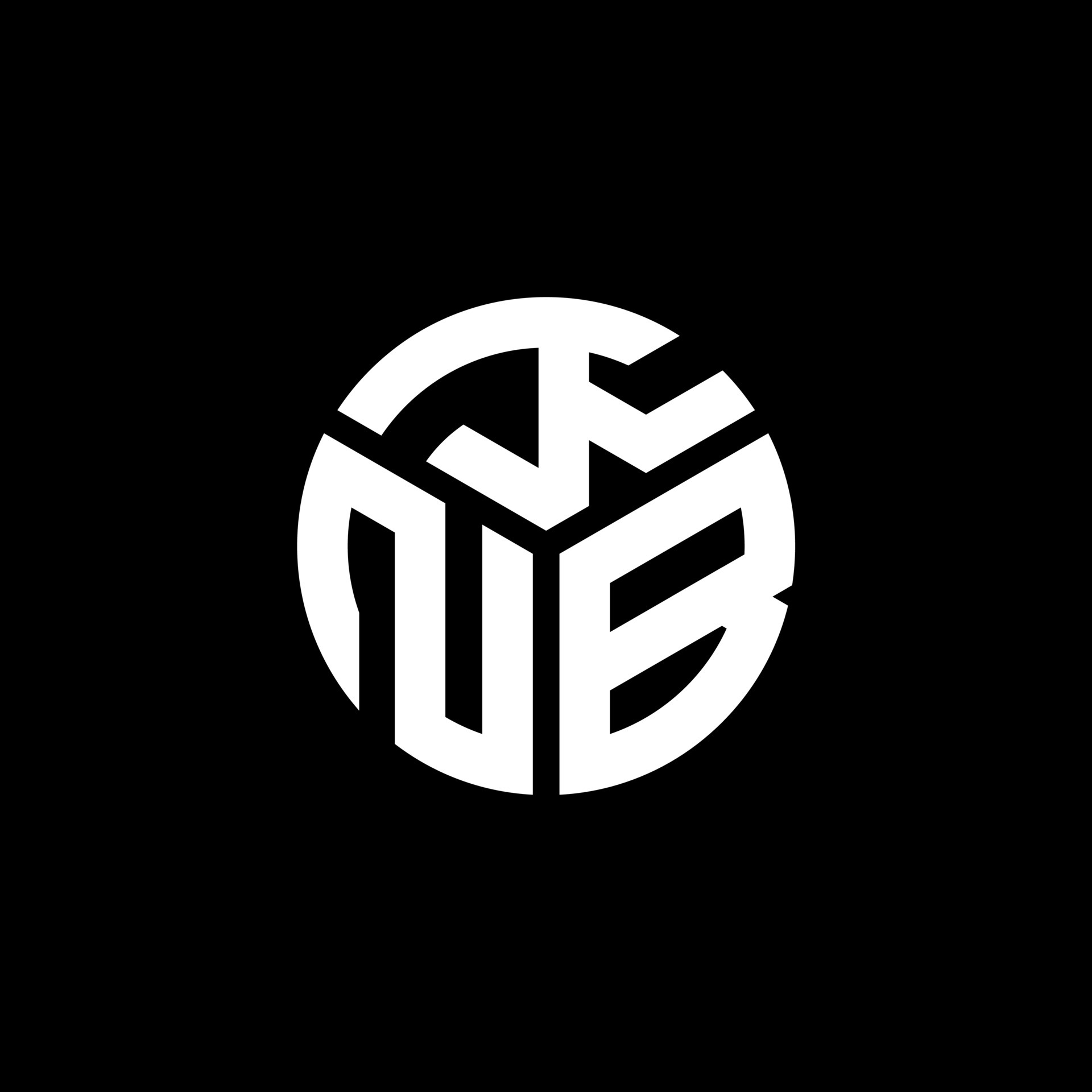 KNB letter logo design on black background. KNB creative initials ... KNB letter logo design on black background. KNB creative initials ...
