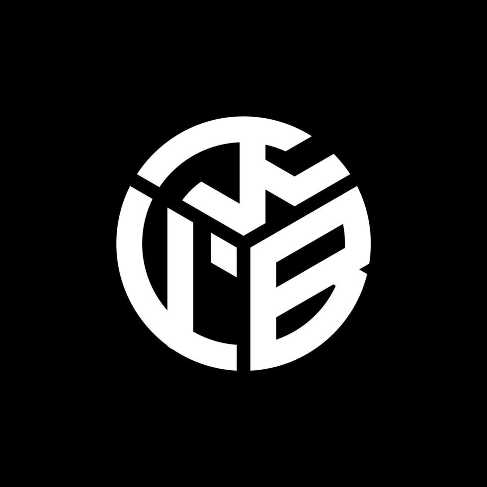 KFB letter logo design on black background. KFB creative initials letter logo concept. KFB ...