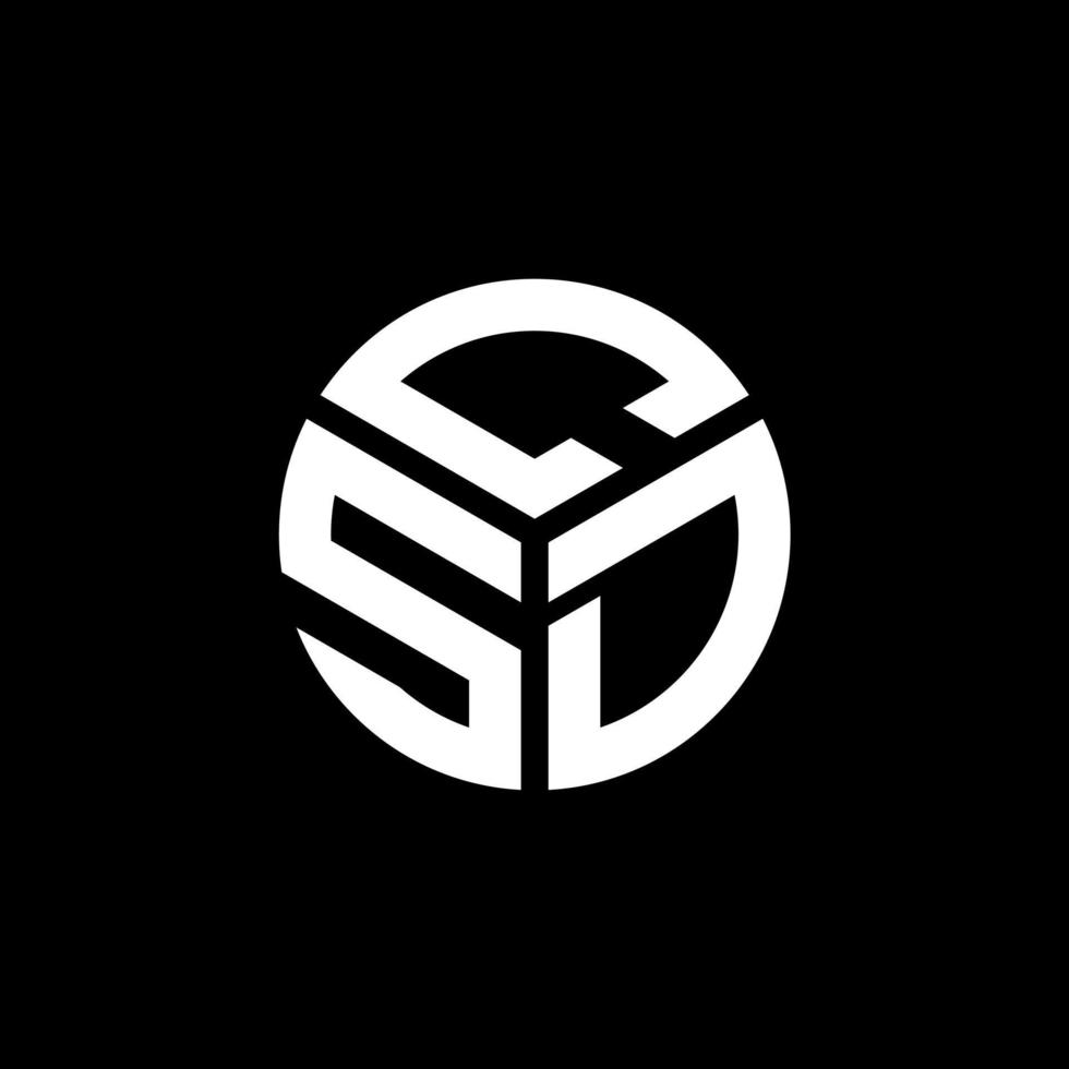 Csd Letter Logo Design On Black Background Csd Creative Initials Letter Logo Concept Csd