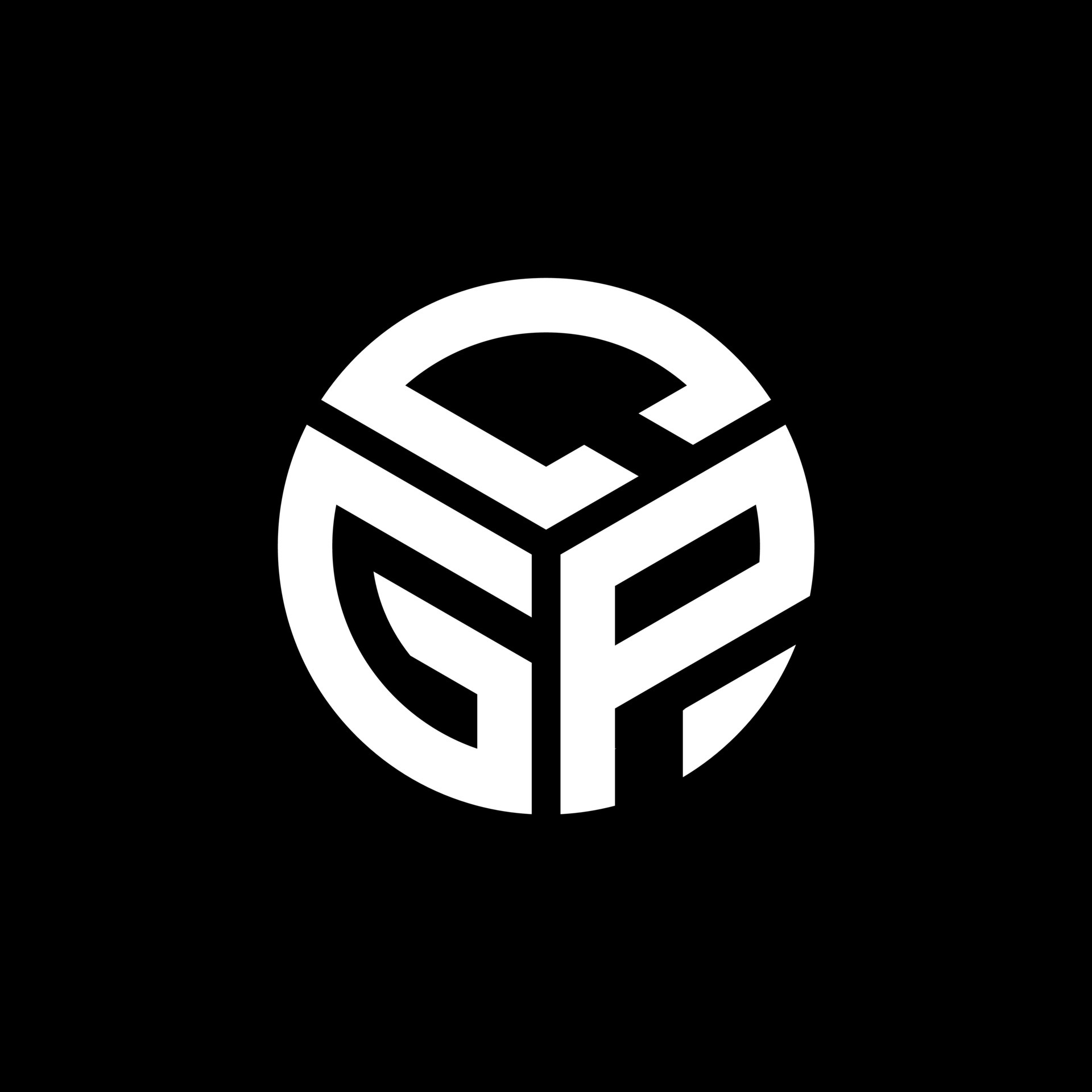 Cgp Letter Logo Design On Black Background Cgp Creative Initials Letter Logo Concept Cgp