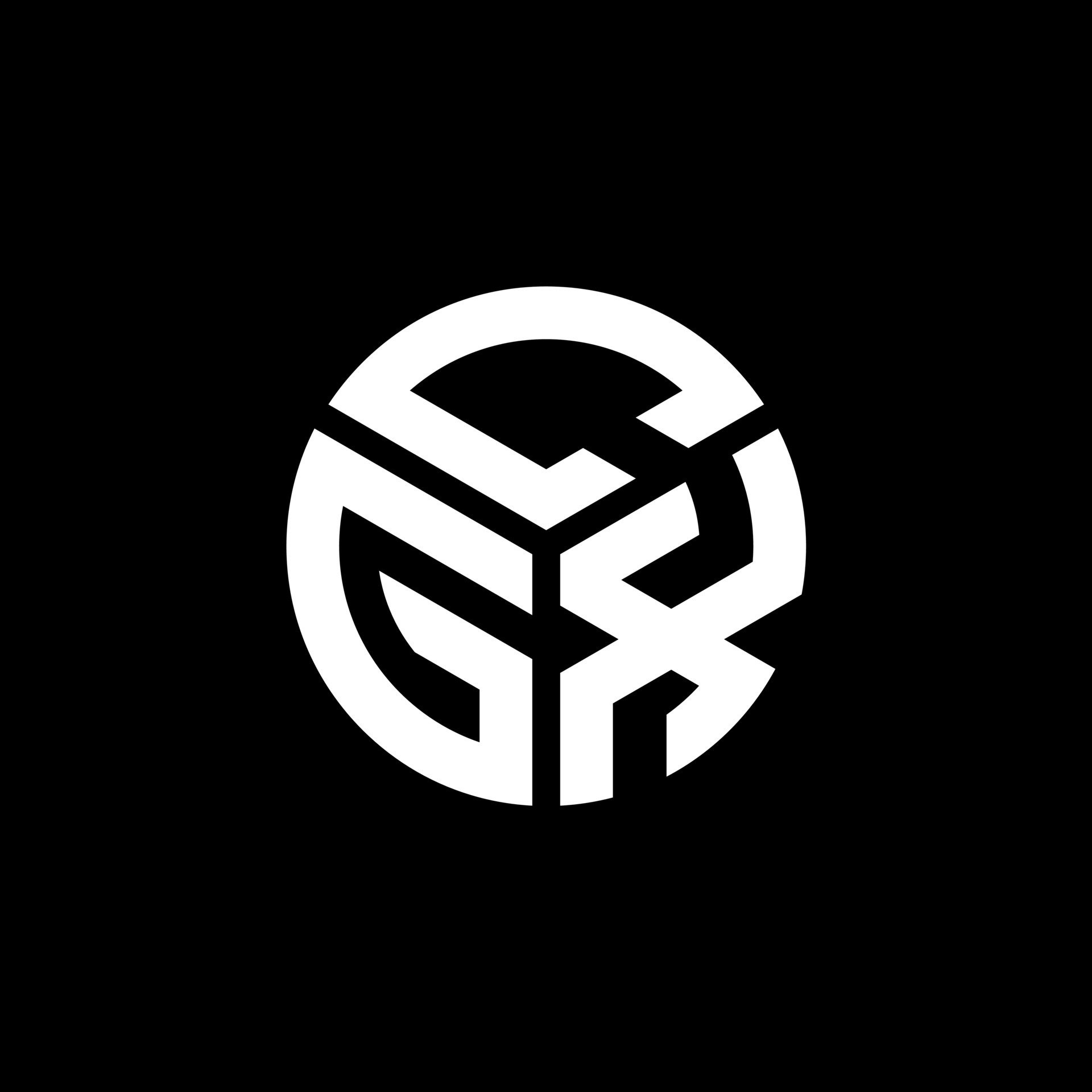 CGX letter logo design on black background. CGX creative initials ... CGX letter logo design on black background. CGX creative initials ...