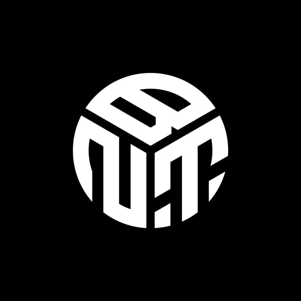 diseño de logotipo de letra bnt sobre fondo negro. concepto de logotipo de letra de iniciales ...