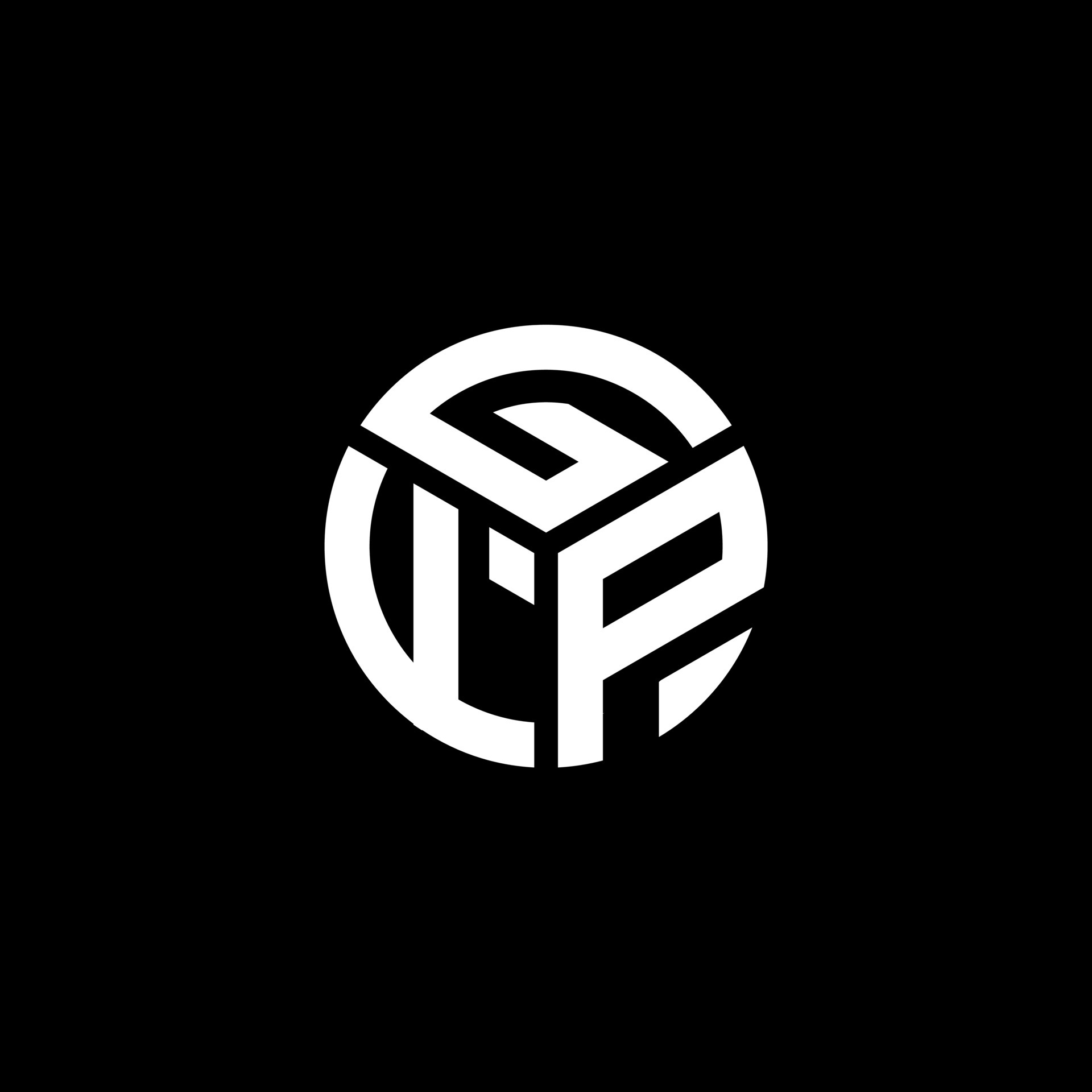 GFP letter logo design on black background. GFP creative initials ... GFP letter logo design on black background. GFP creative initials ...