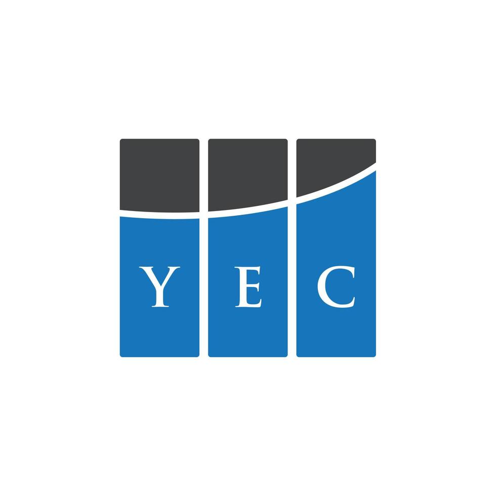YEC letter logo design on white background. YEC creative initials ...