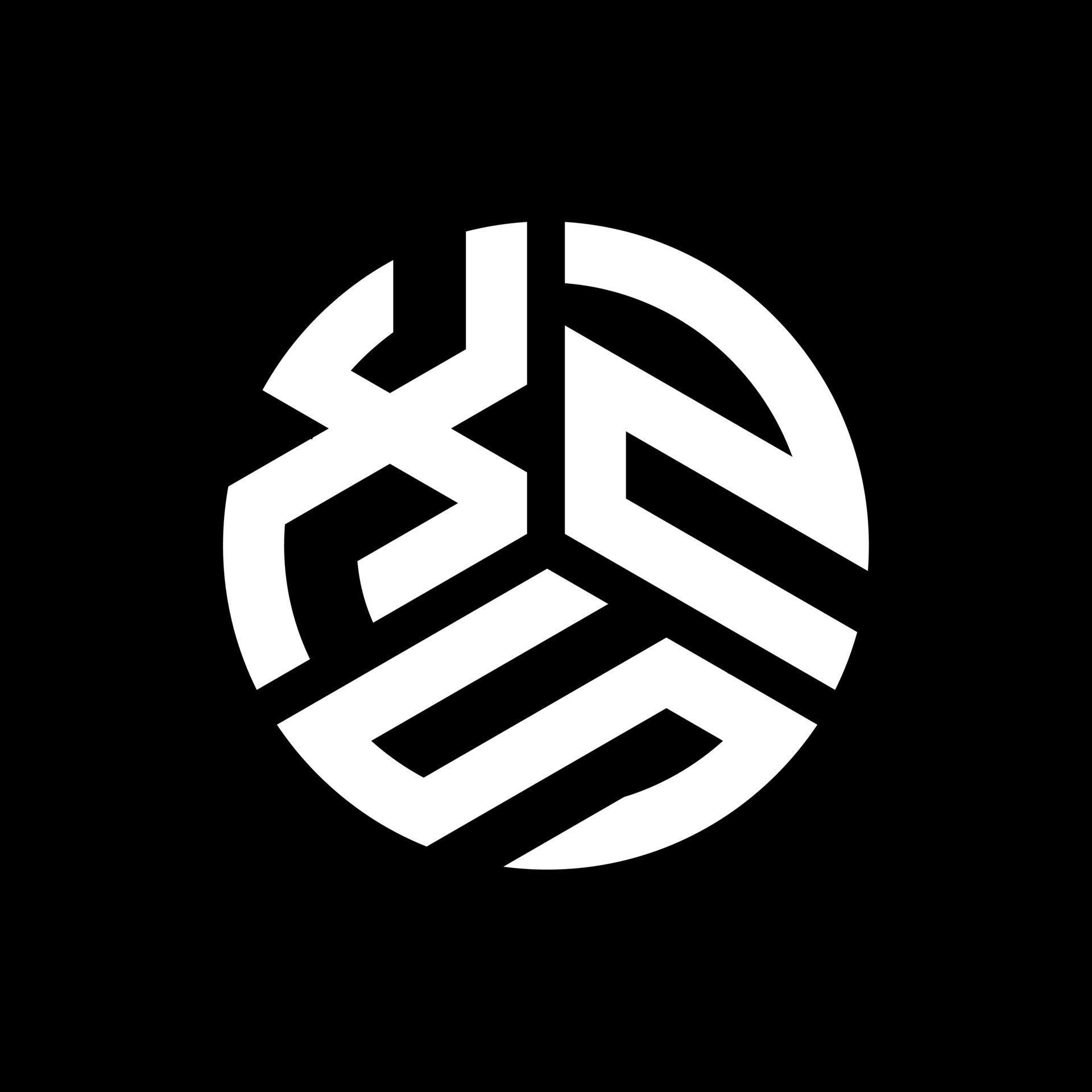 XZS letter logo design on black background. XZS creative initials ...