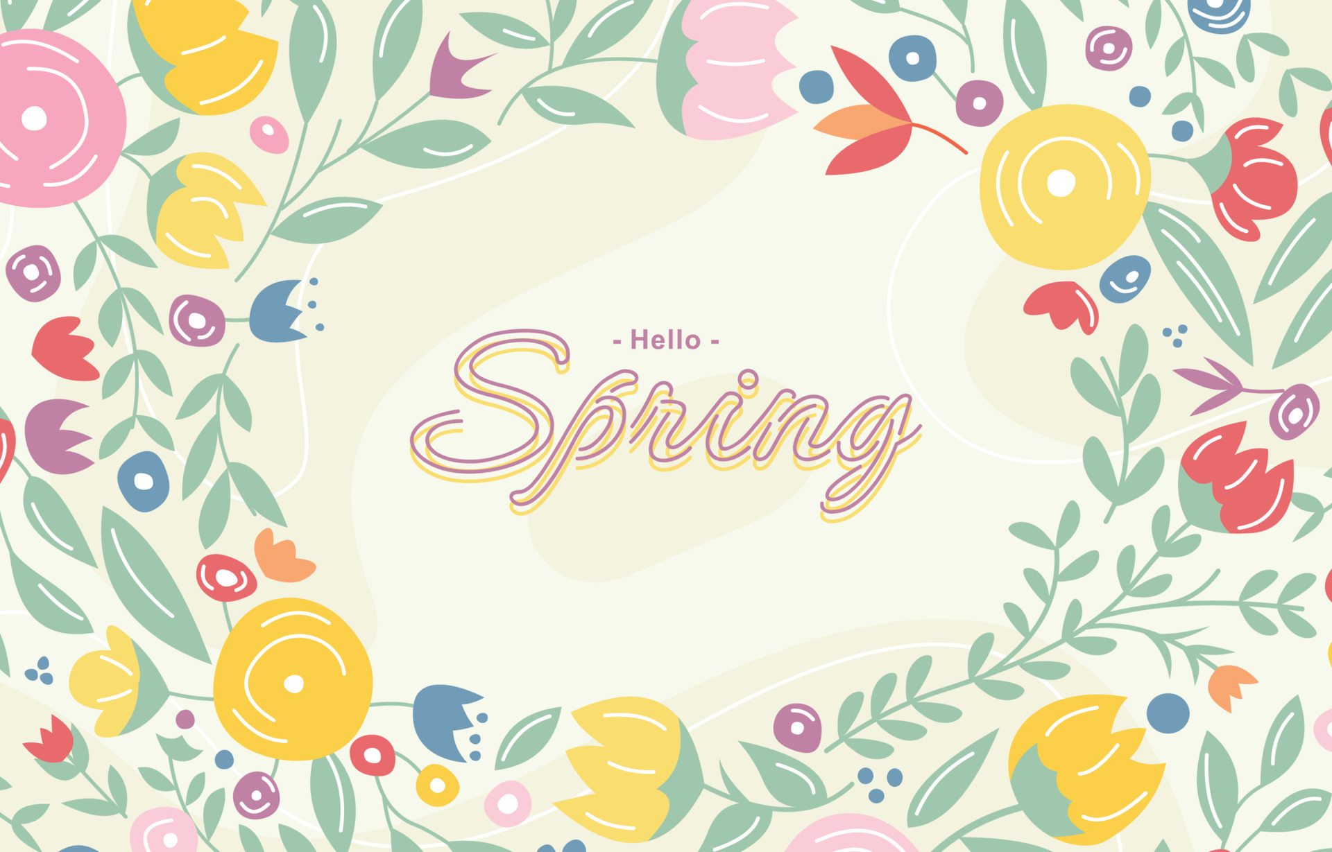Colorful Floral Spring Background 7098813 Vector Art at Vecteezy