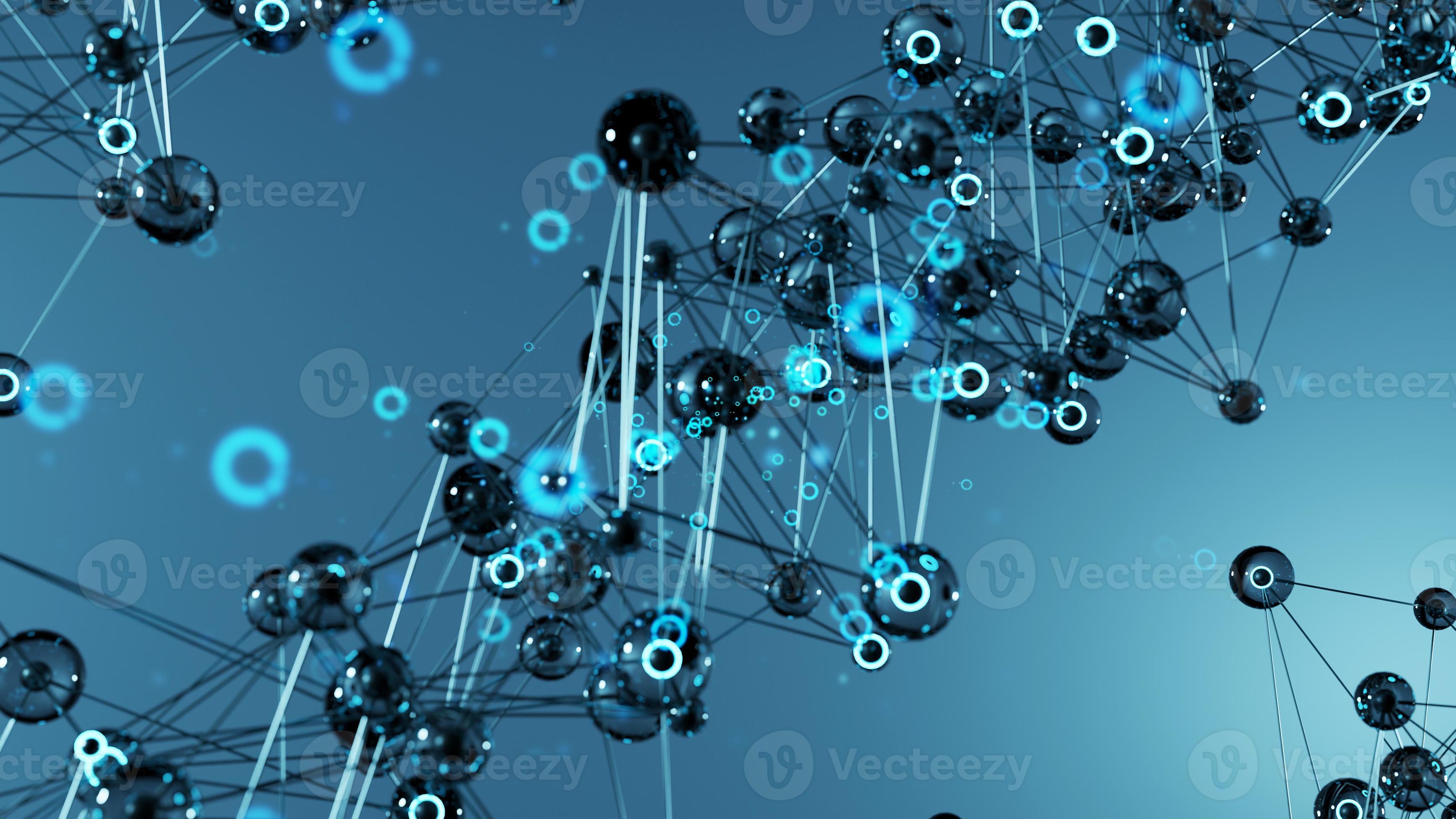 3D rendering of the network connection structure 7103333 Stock Photo at ...