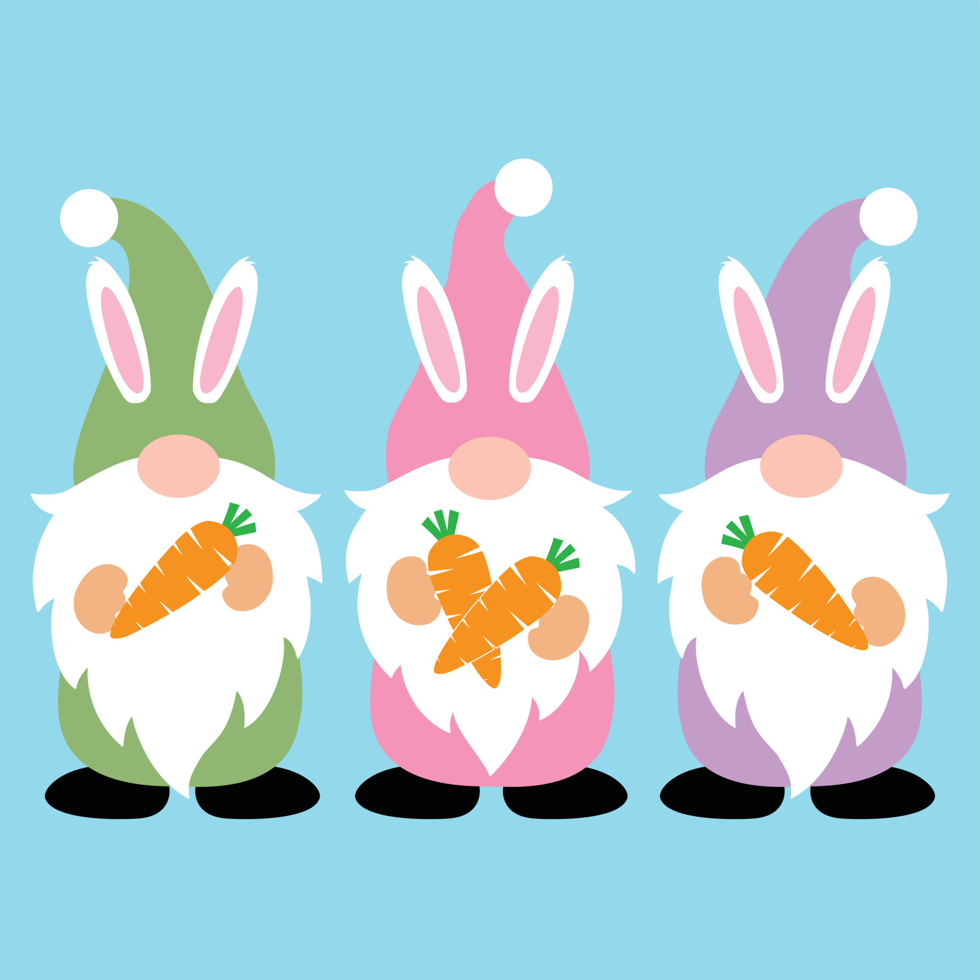 Easter Gnome with Carrot Files 7104693 Vector Art at Vecteezy