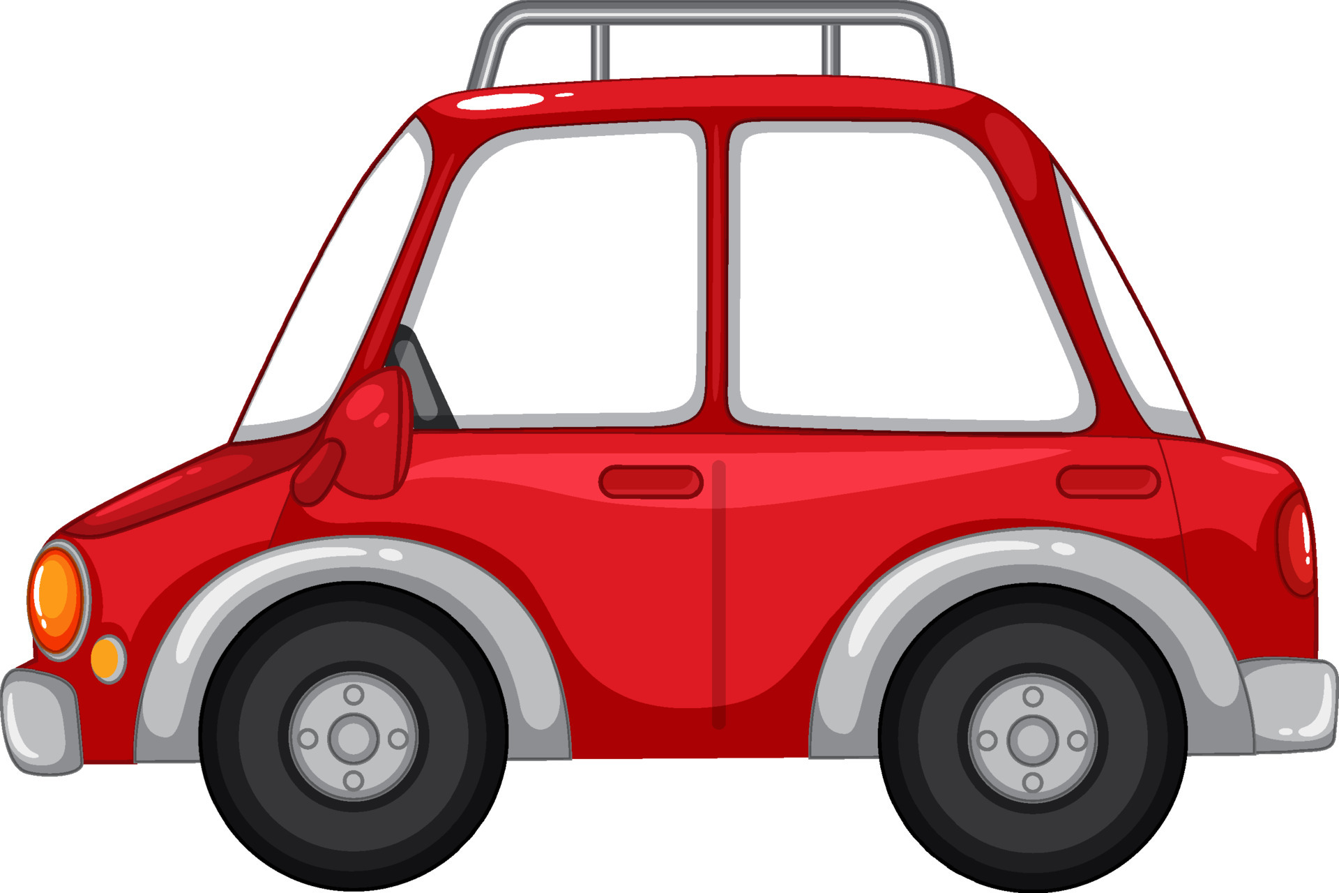 Vintage red car on white background 7106911 Vector Art at Vecteezy