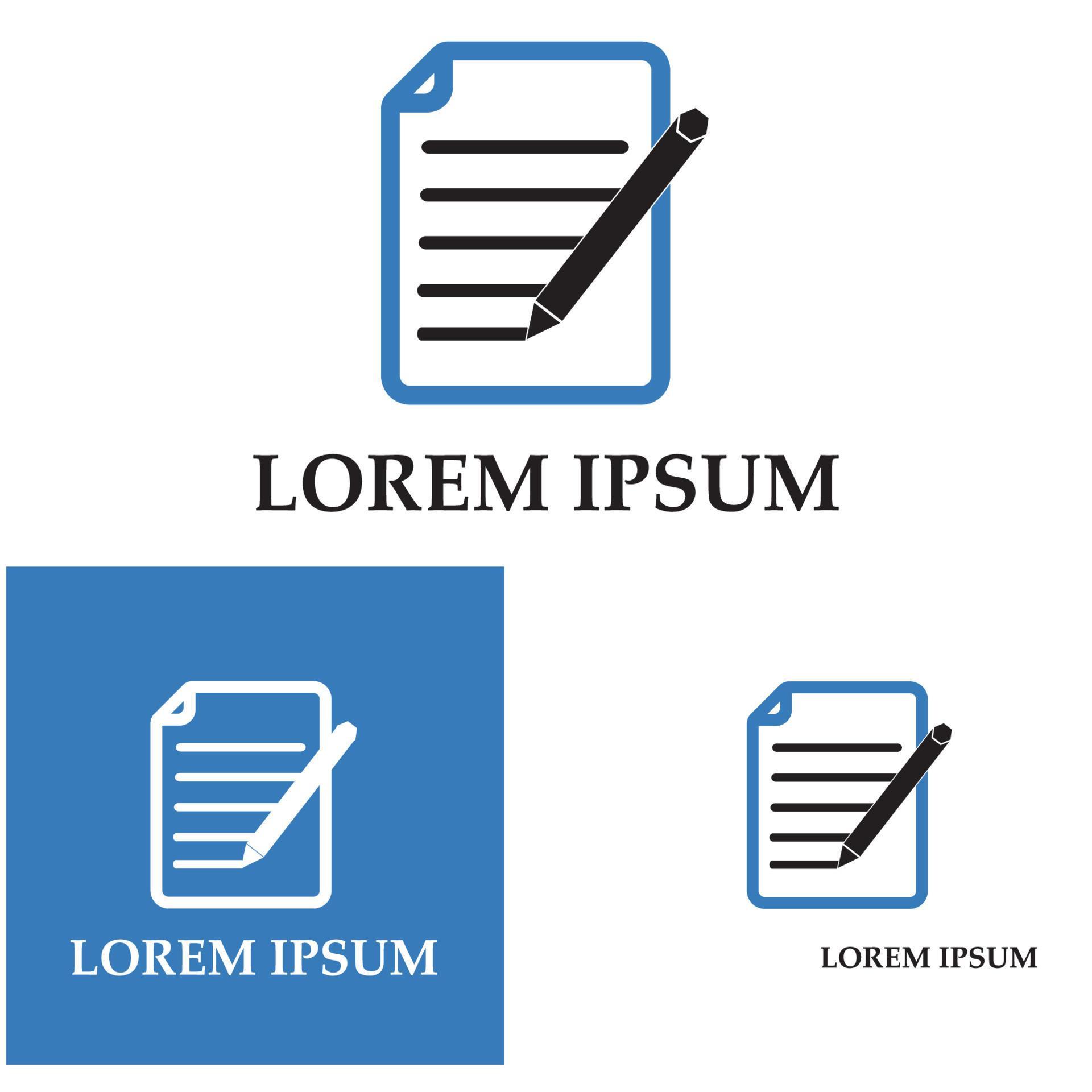 Write Document User Interface Outline Icon Logo Vector Illustration 7107137 Vector Art At Vecteezy