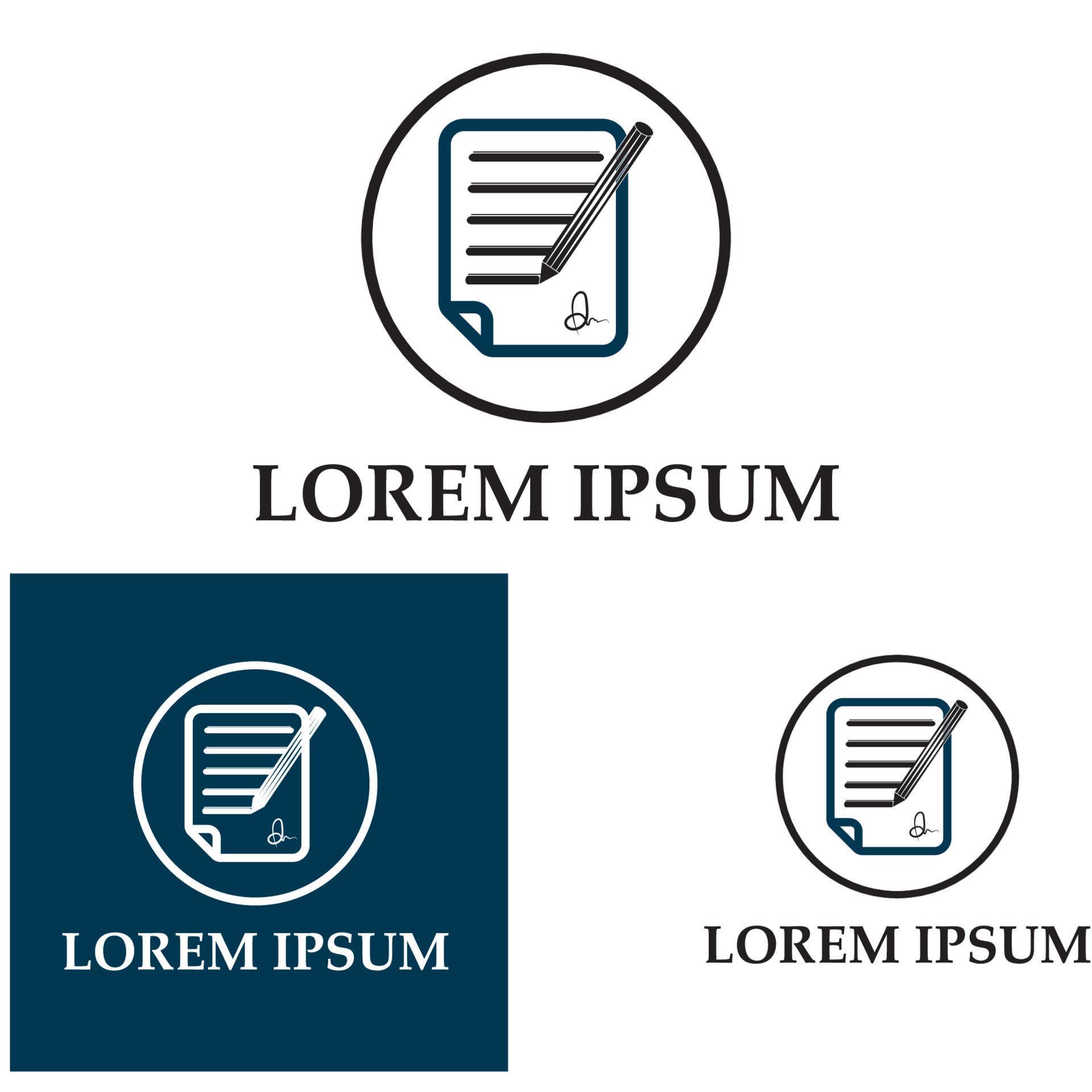 Write Document User Interface Outline Icon Logo Vector Illustration 7107271 Vector Art At Vecteezy