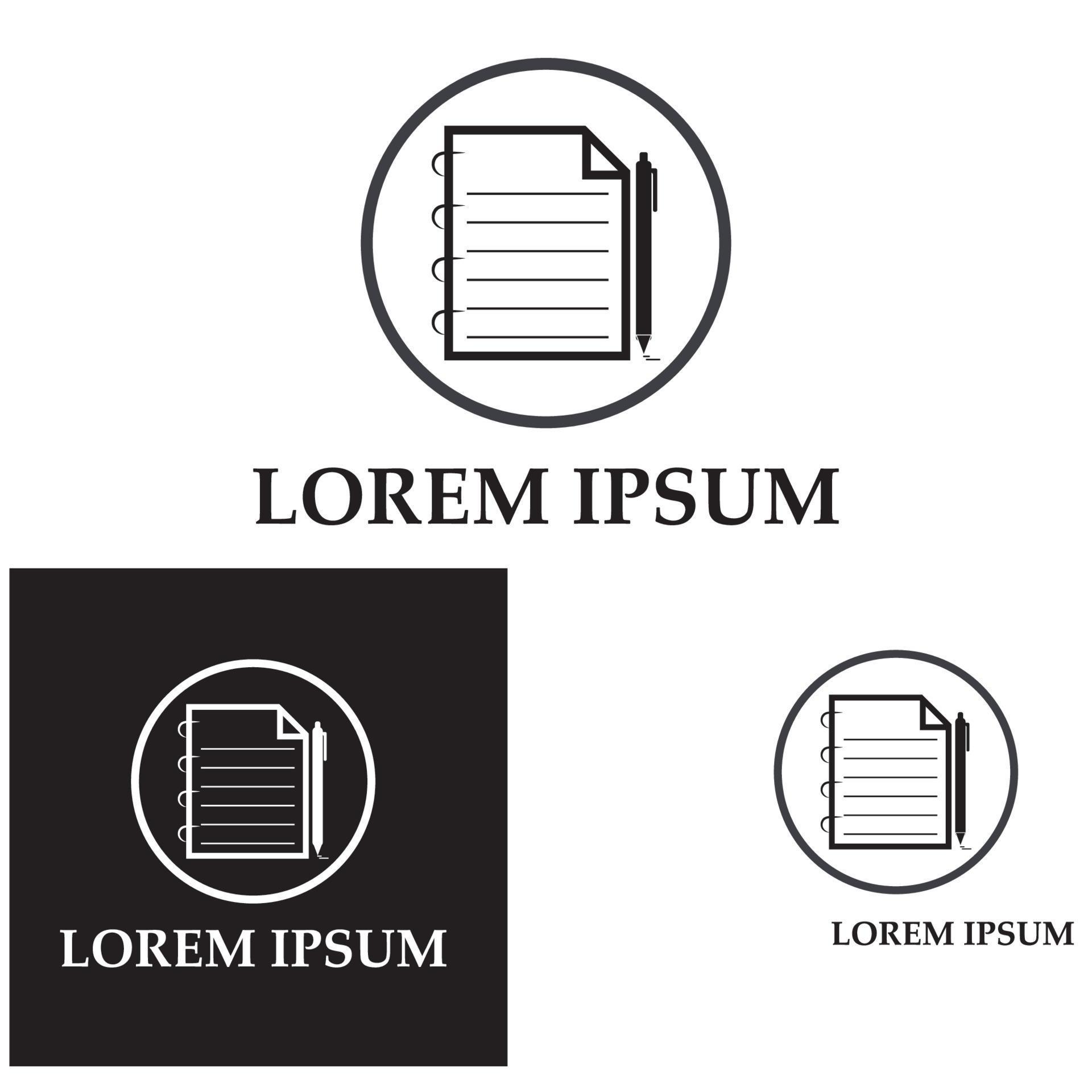 Write Document User Interface Outline Icon Logo Vector Illustration 7107272 Vector Art At Vecteezy