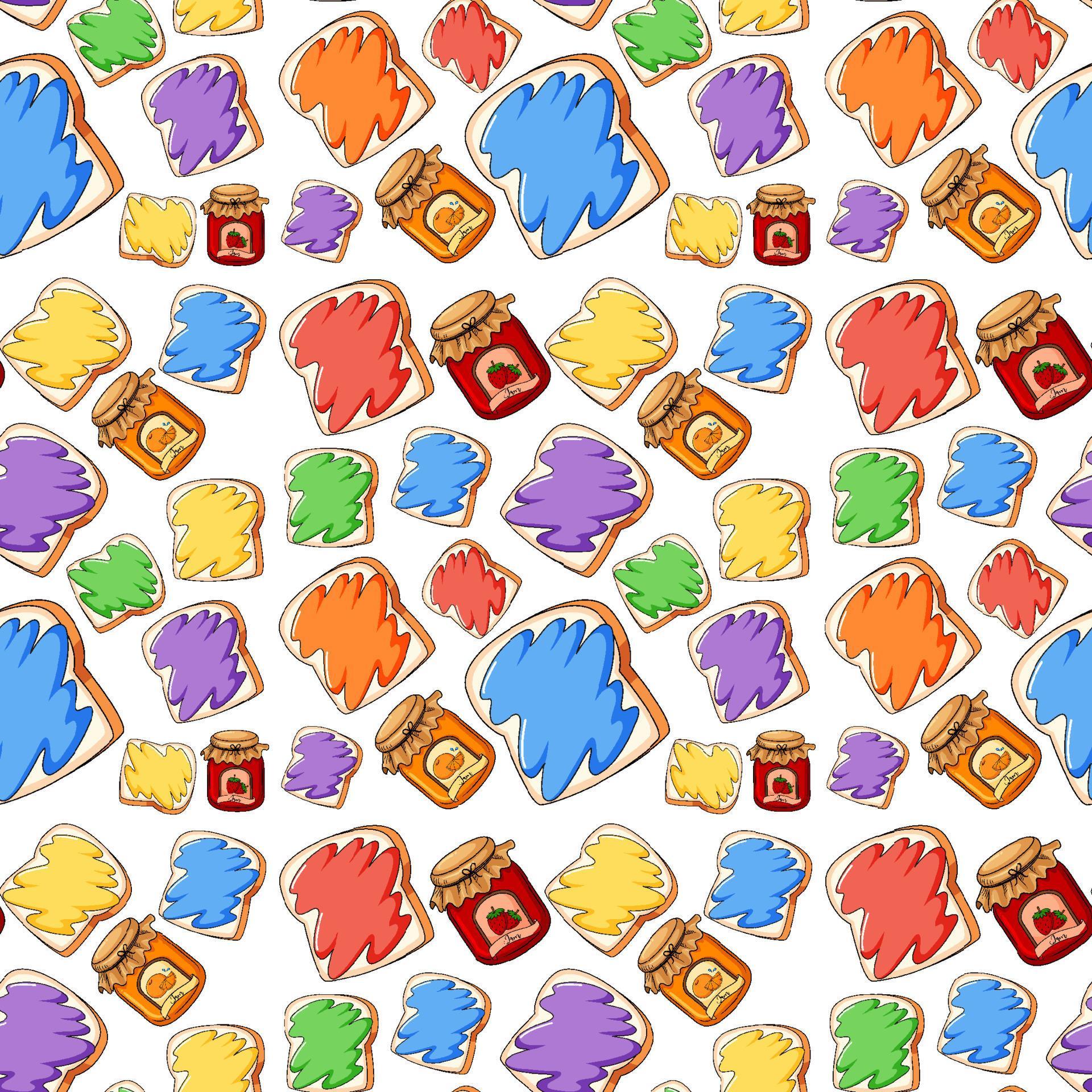 Seamless background design with colorful flowers 7107702 Vector Art at ...