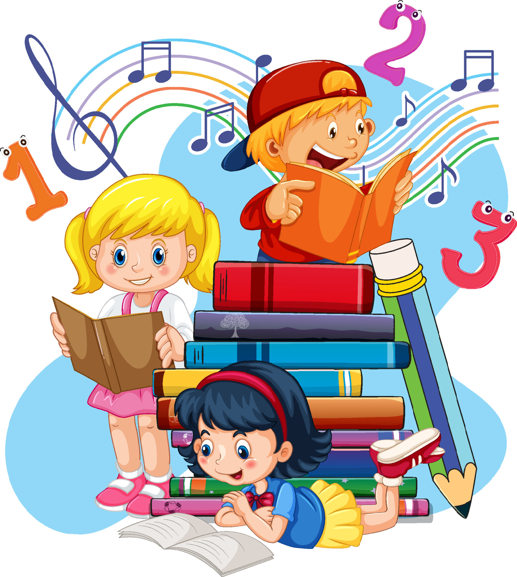 Stack Of Childrens Books Clip Art