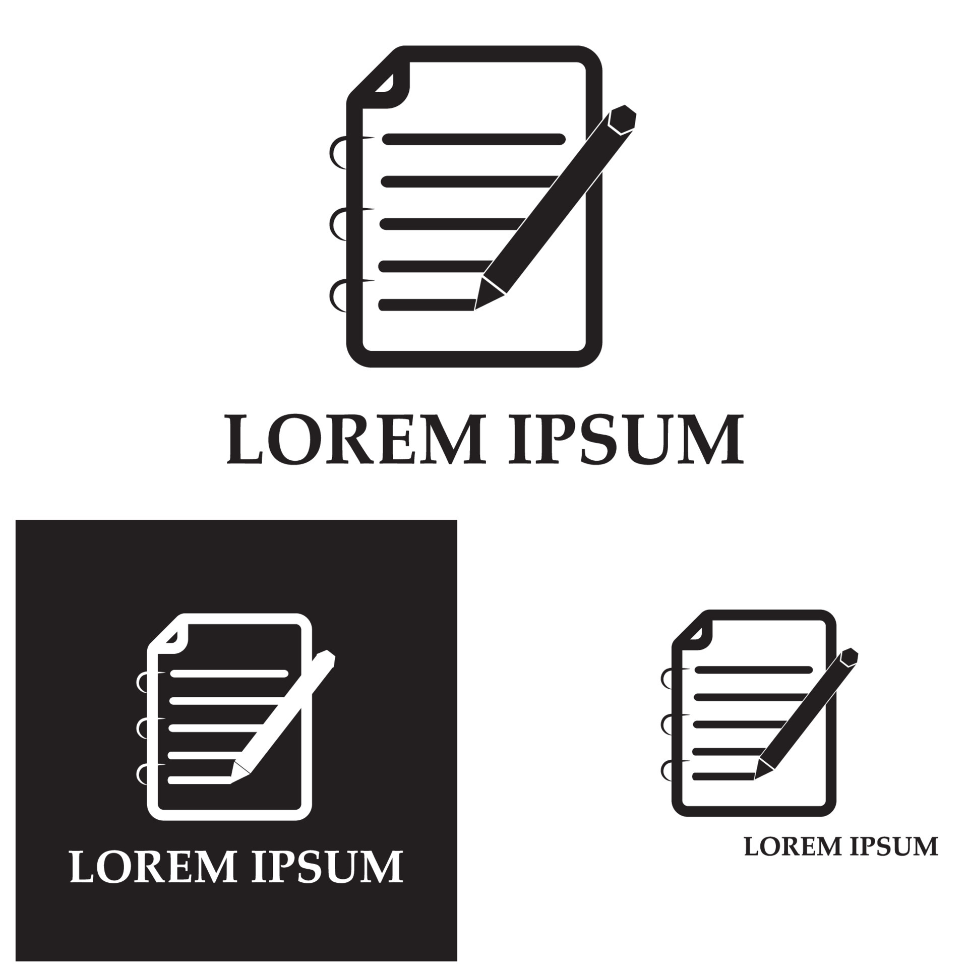 Write Document User Interface Outline Icon Logo Vector Illustration 7108558 Vector Art At Vecteezy