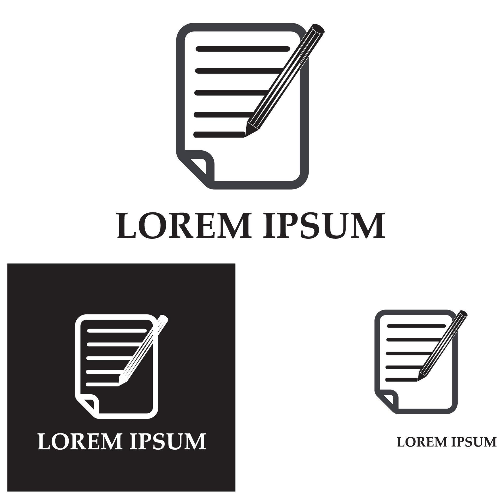 Write Document User Interface Outline Icon Logo Vector Illustration 7108649 Vector Art At Vecteezy