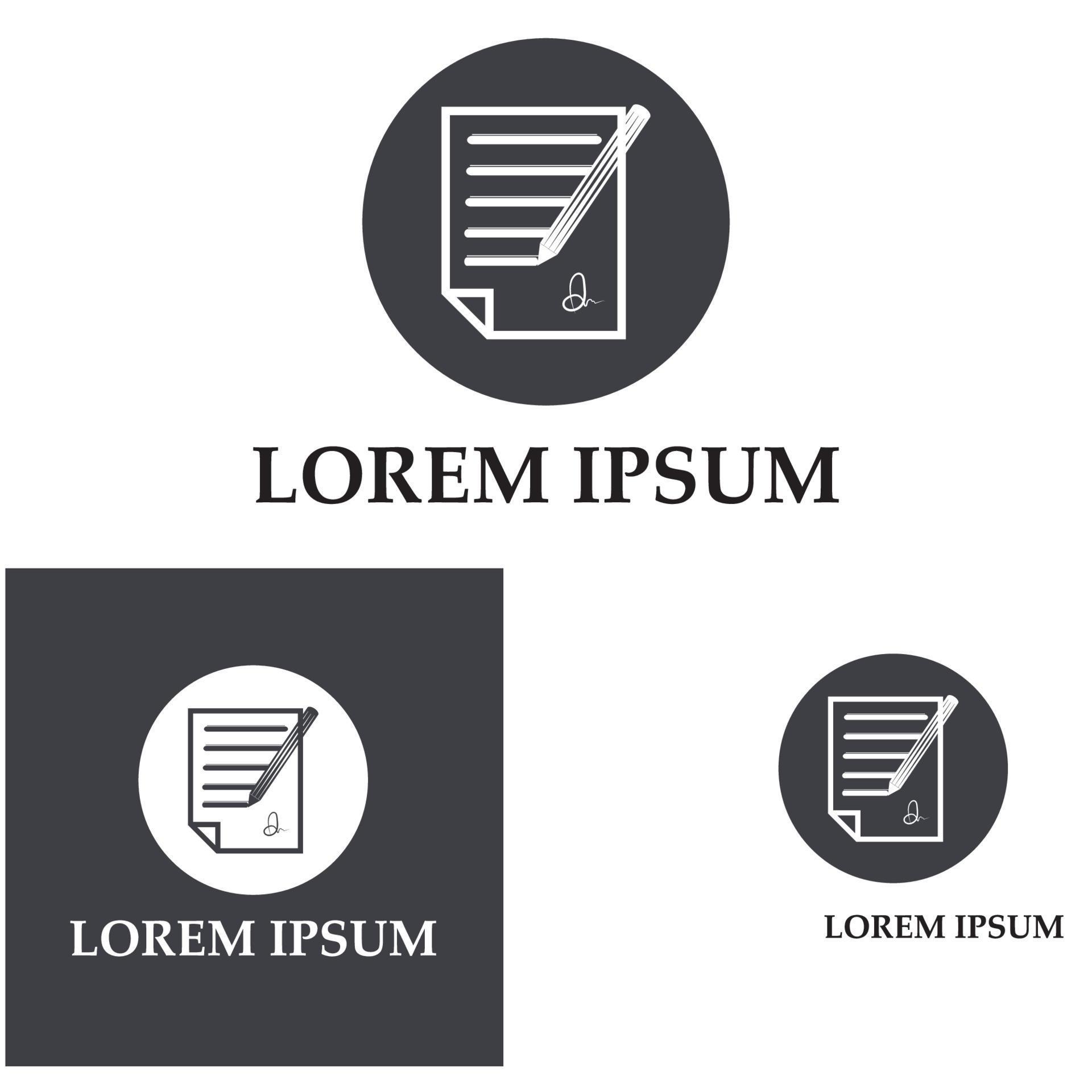 Write Document User Interface Outline Icon Logo Vector Illustration 7108870 Vector Art At Vecteezy