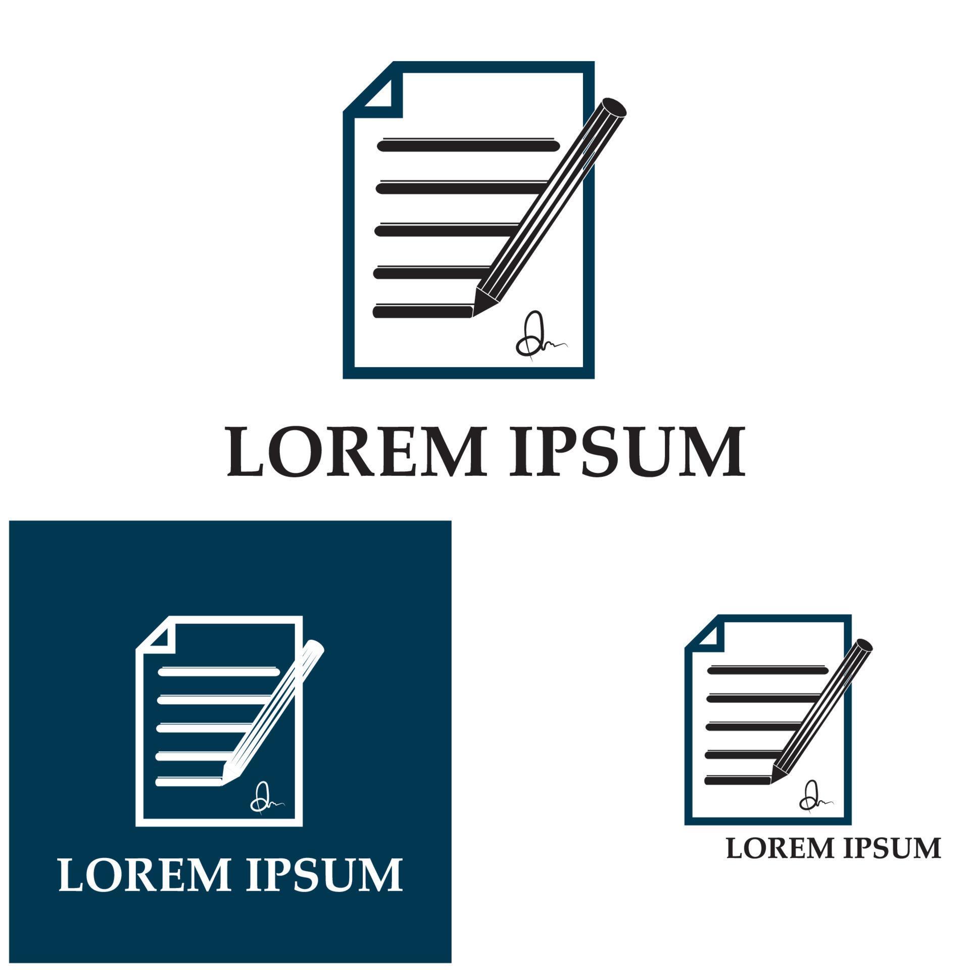 Write Document User Interface Outline Icon Logo Vector Illustration 7108984 Vector Art At Vecteezy