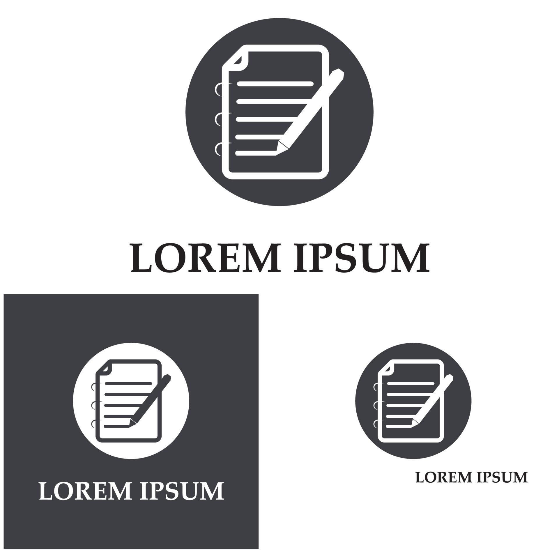 Write Document User Interface Outline Icon Logo Vector Illustration 7109071 Vector Art At Vecteezy