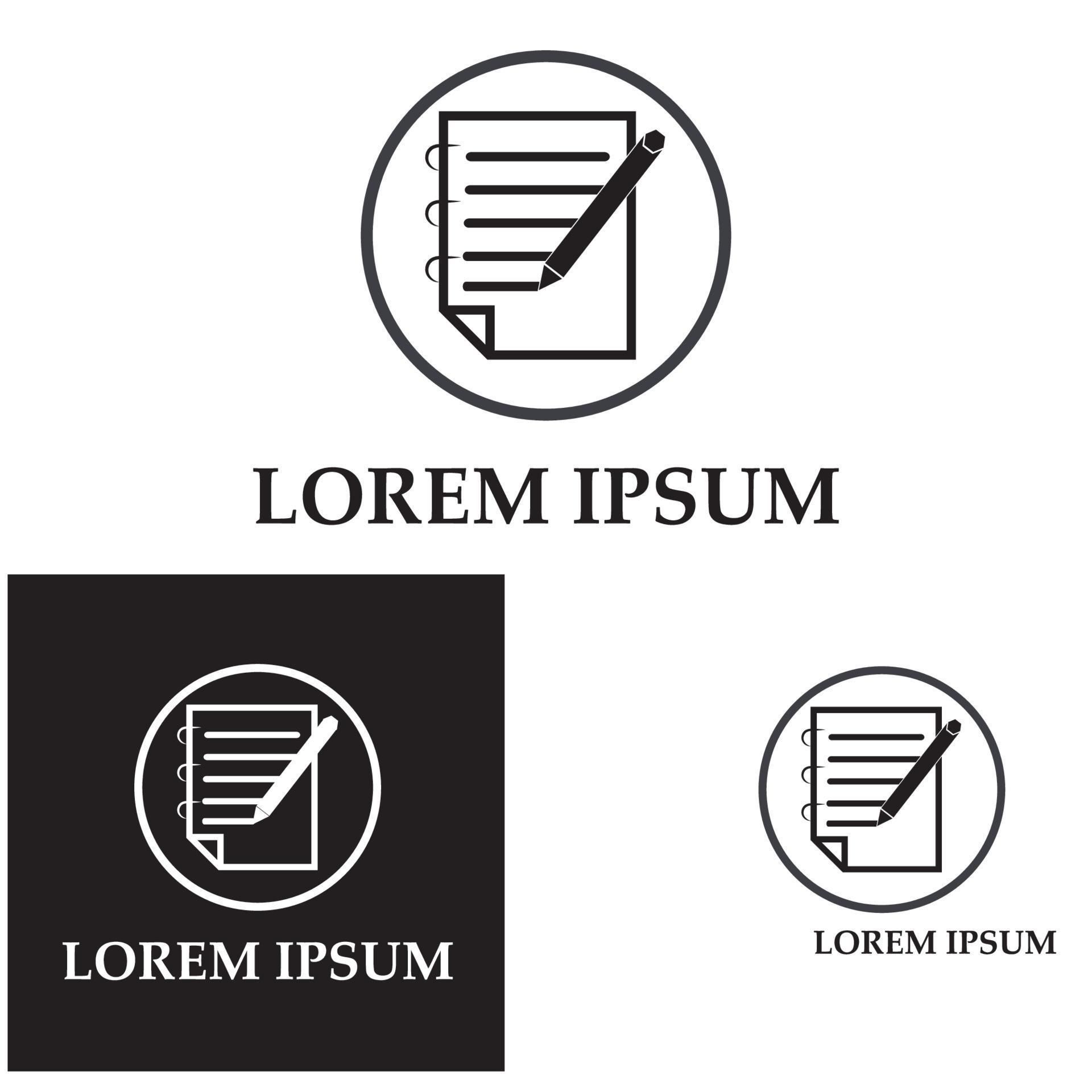 Write Document User Interface Outline Icon Logo Vector Illustration 7109172 Vector Art At Vecteezy