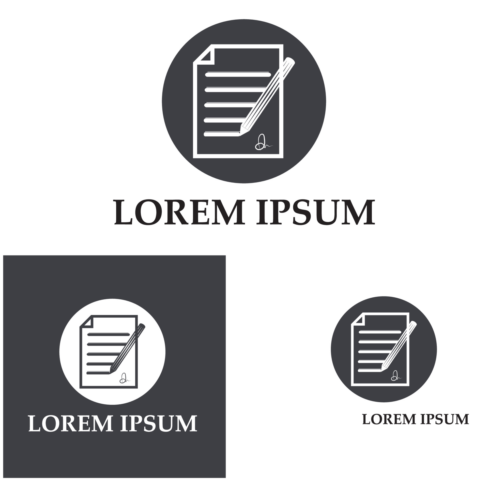 Write Document User Interface Outline Icon Logo Vector Illustration 7109390 Vector Art At Vecteezy