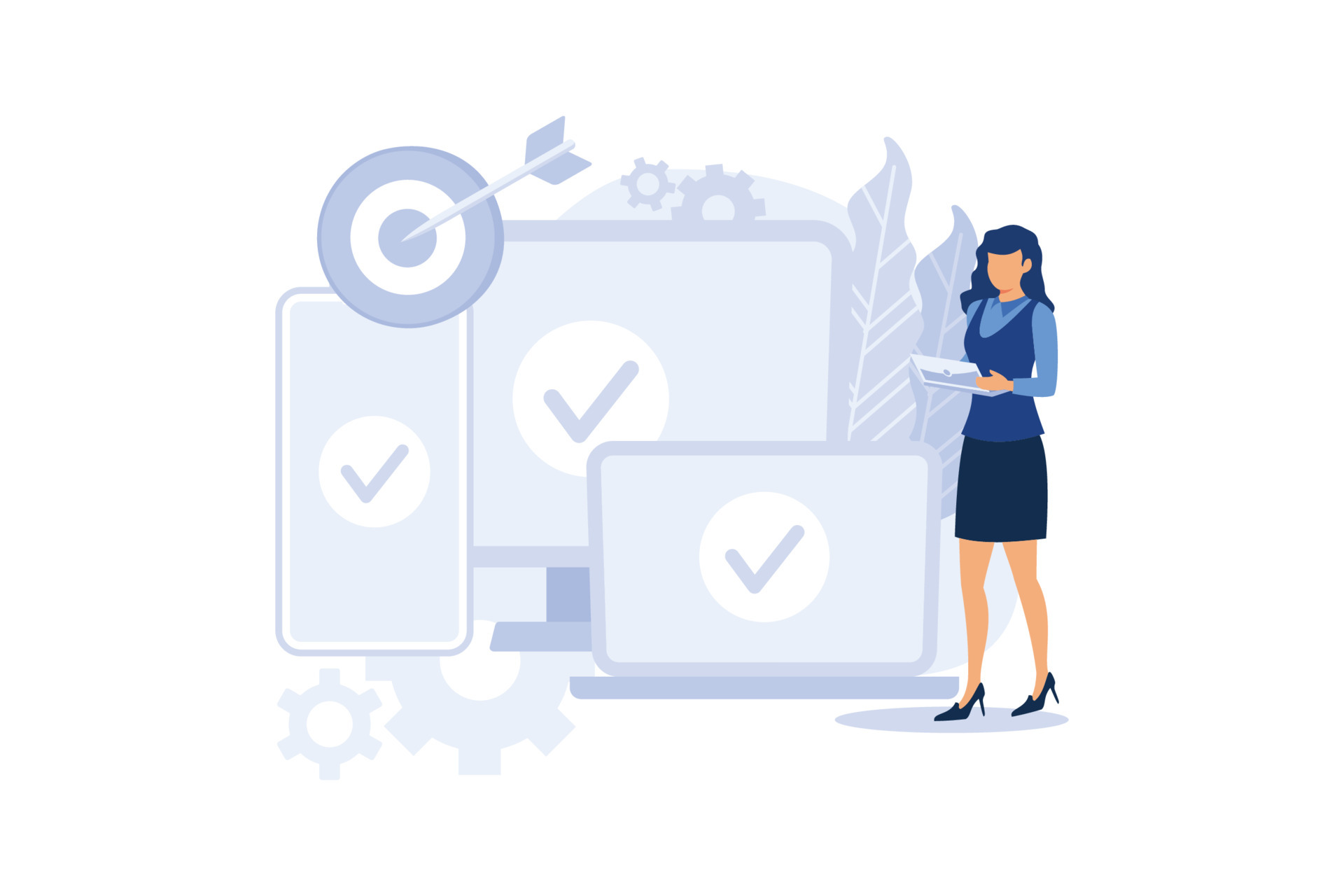 Web Development And Coding Cross Platform Development Website Adaptive Layout Internet Page Or