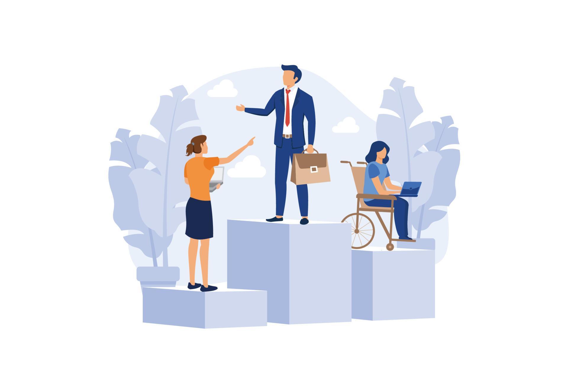 Workplace discrimination flat design modern illustration 7117343 Vector ... Workplace discrimination flat design modern illustration 7117343 Vector ...