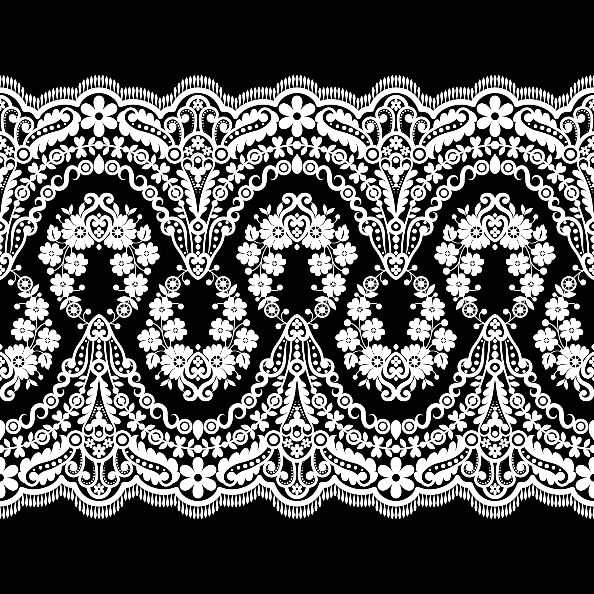 Abstract seamless lace pattern with flowers 7118075 Vector Art at Vecteezy