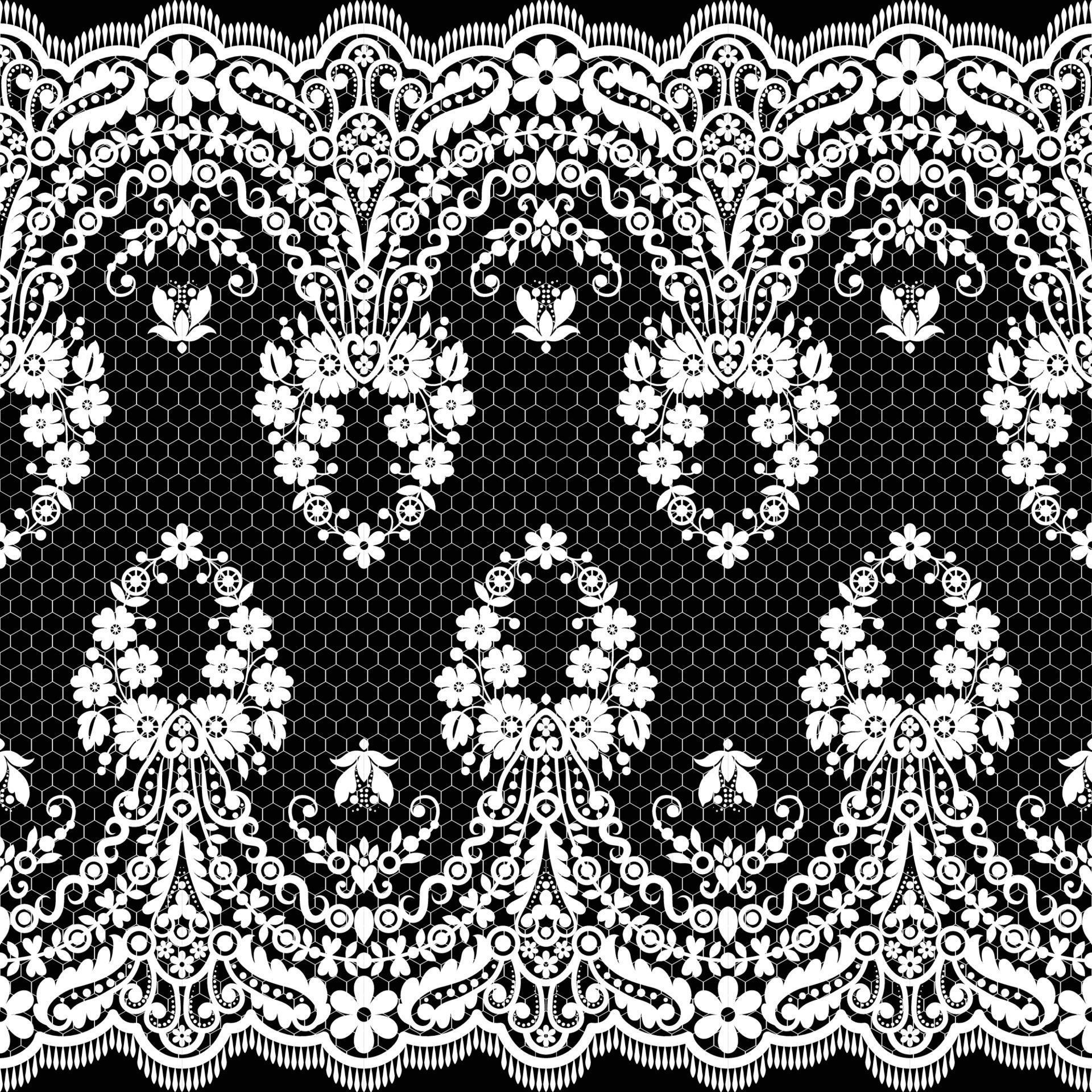 Abstract seamless lace pattern with flowers 7118078 Vector Art at Vecteezy