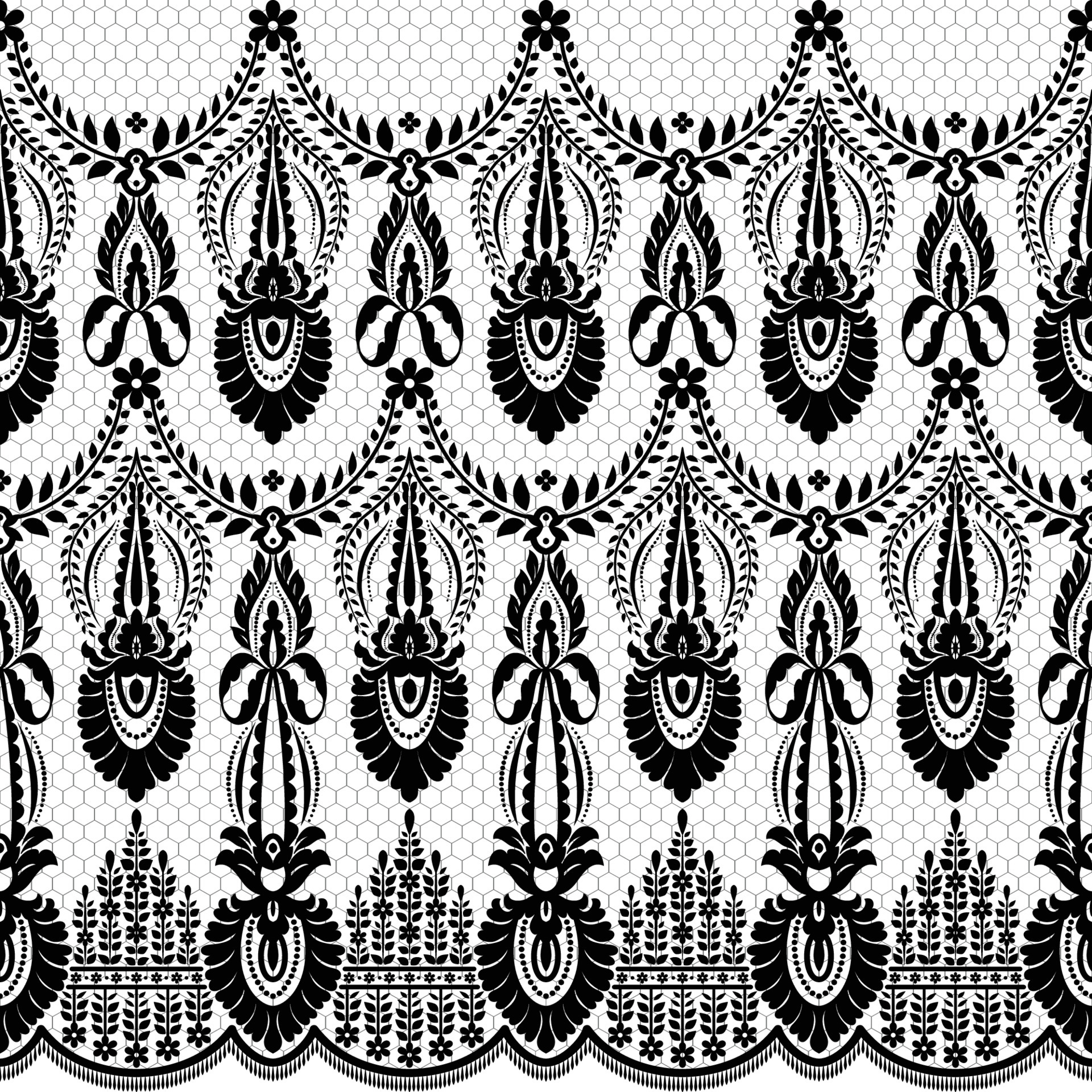 Abstract seamless lace pattern with flowers 7118086 Vector Art at Vecteezy